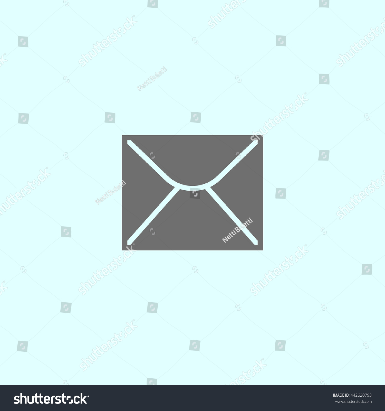 Letter Envelope Icon Stock Vector (Royalty Free) 442620793 | Shutterstock