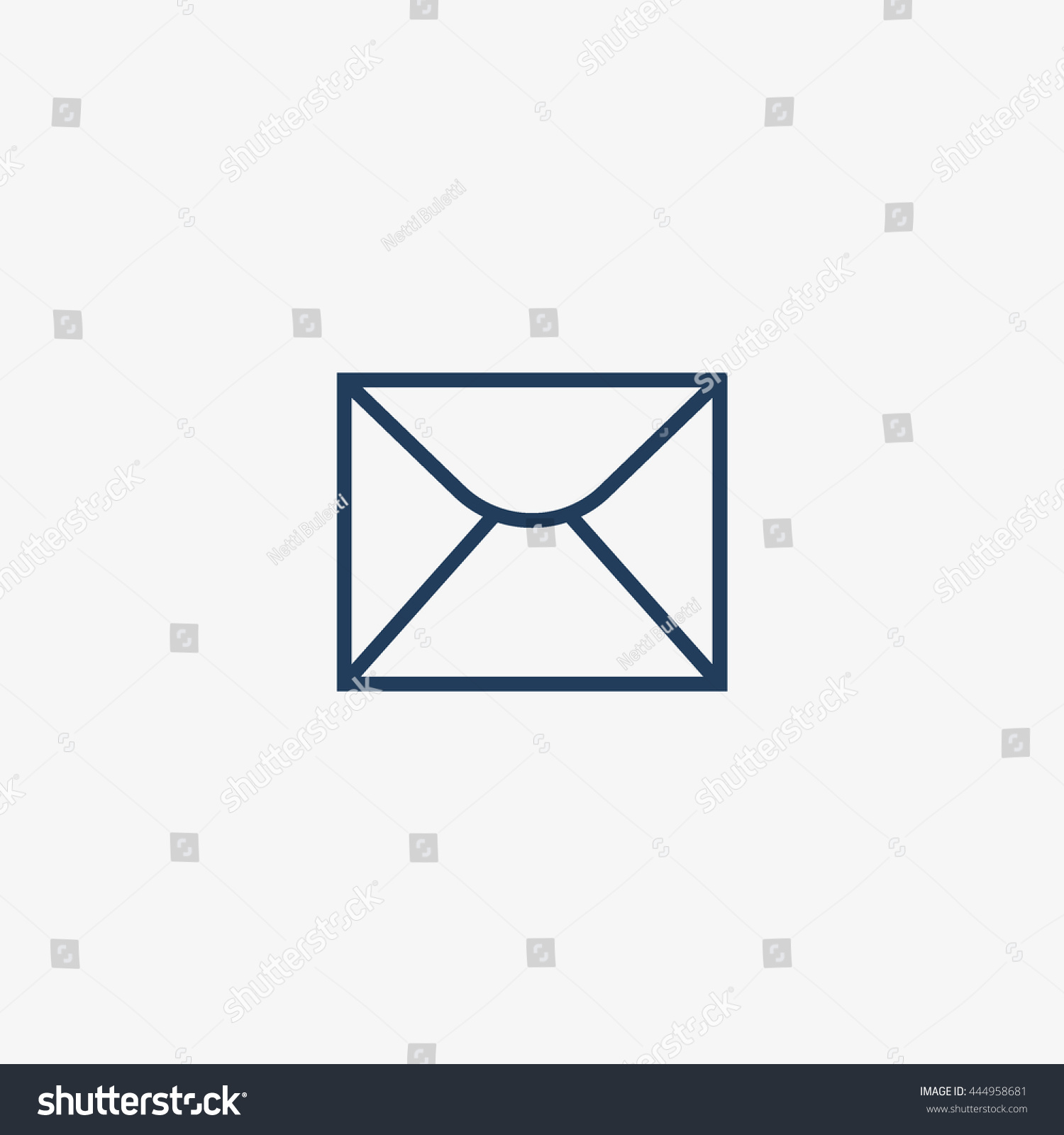 Letter Envelope Icon Stock Vector (Royalty Free) 444958681 | Shutterstock