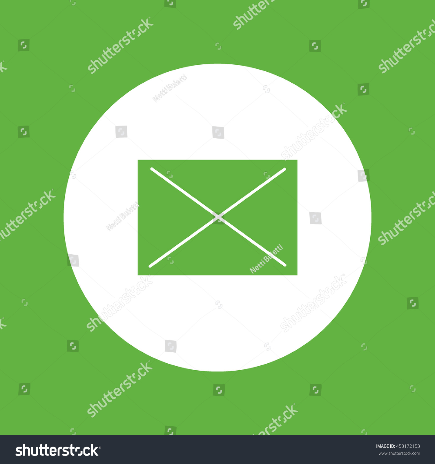 Letter Envelope Icon Stock Vector (Royalty Free) 453172153 | Shutterstock