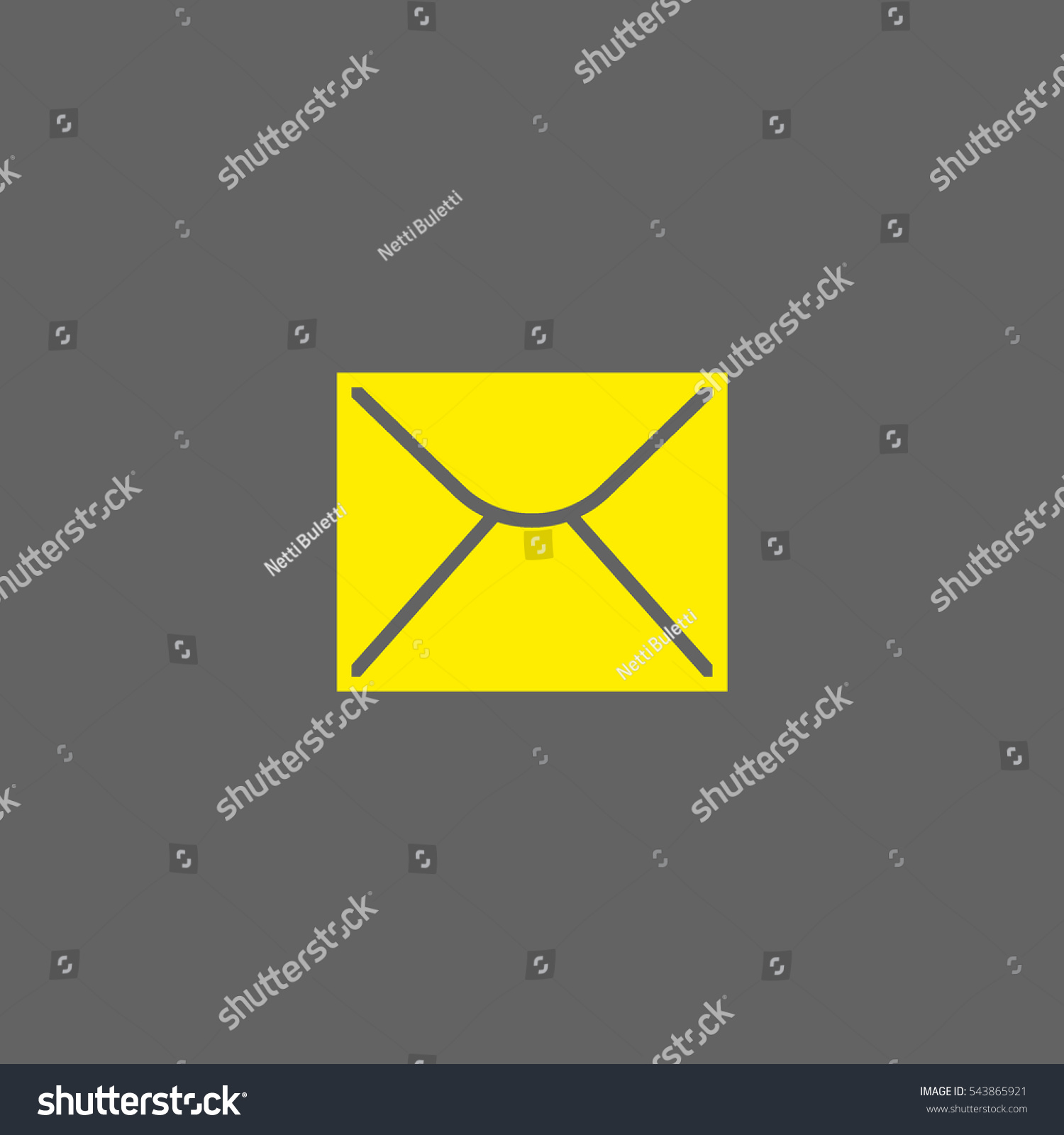 Letter Envelope Icon Stock Vector (Royalty Free) 543865921 | Shutterstock