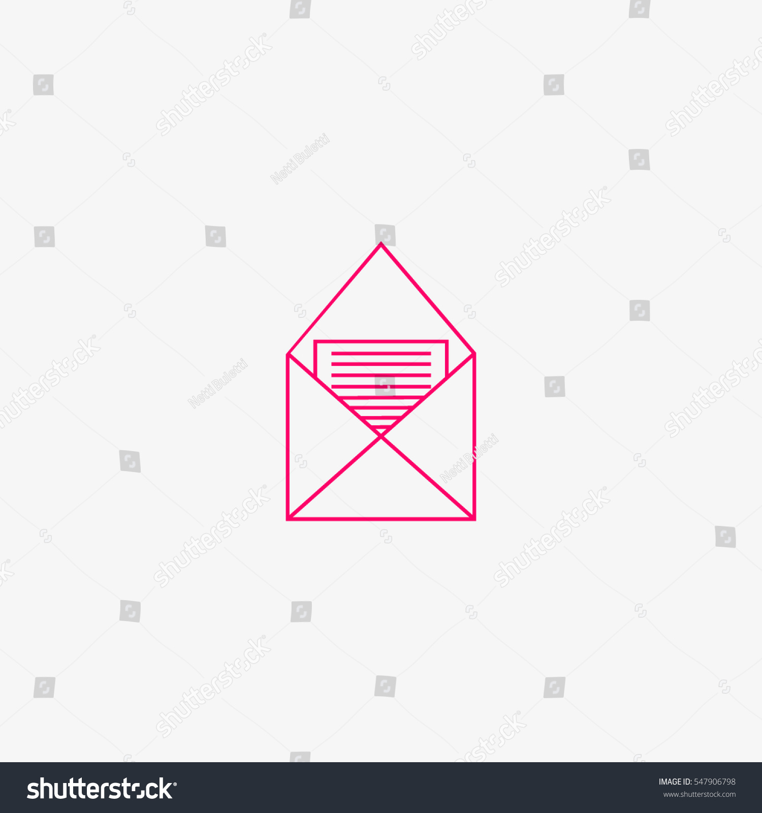 Letter Envelope Icon Stock Vector (Royalty Free) 547906798 | Shutterstock