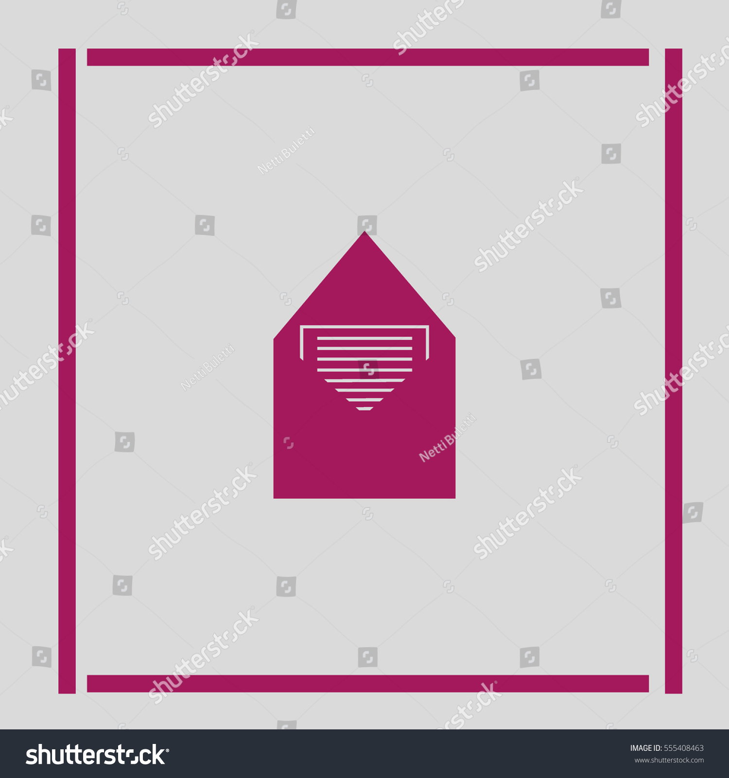 Letter Envelope Icon Stock Vector (Royalty Free) 555408463 | Shutterstock