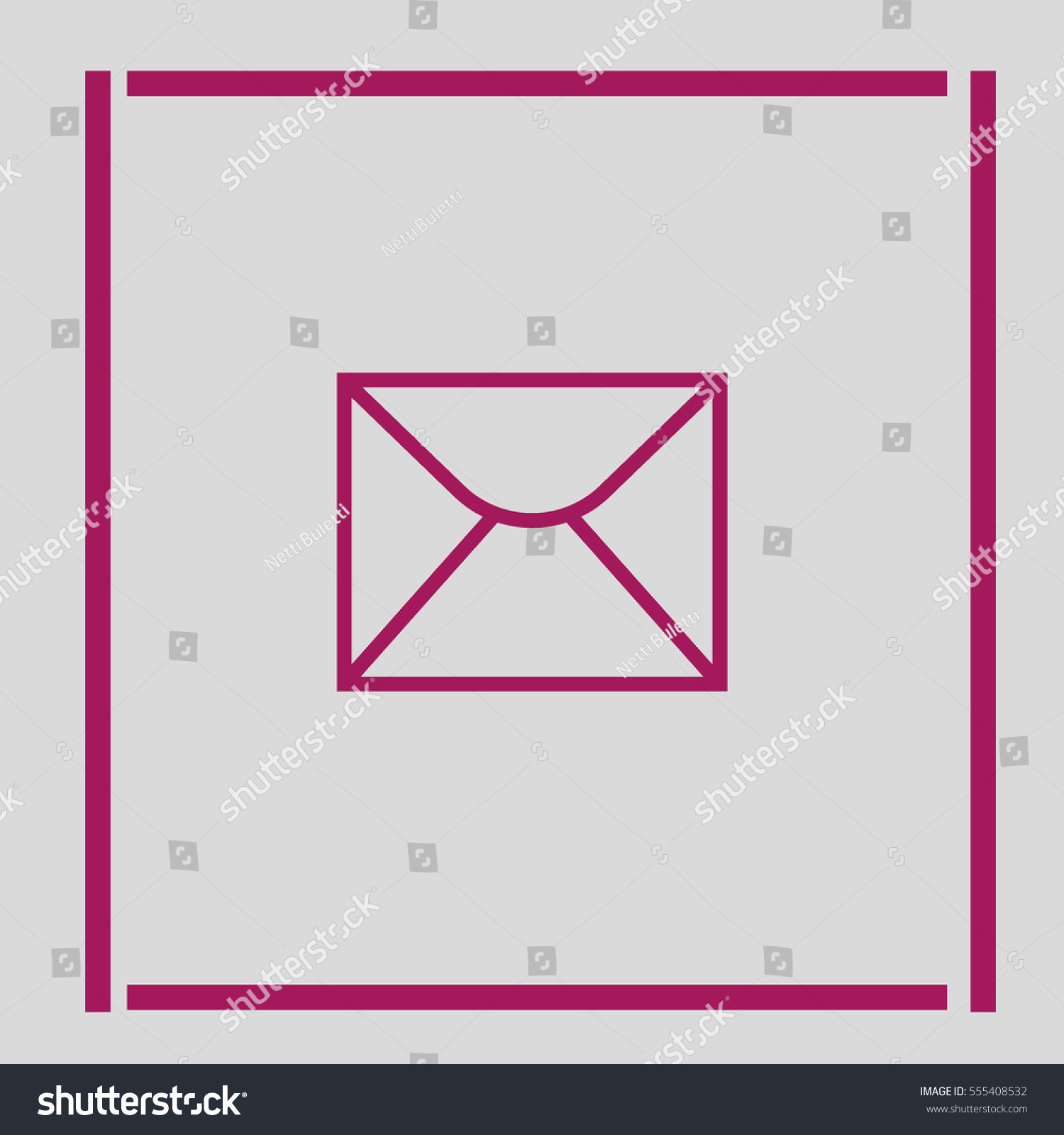Letter Envelope Icon Stock Vector (Royalty Free) 555408532 | Shutterstock