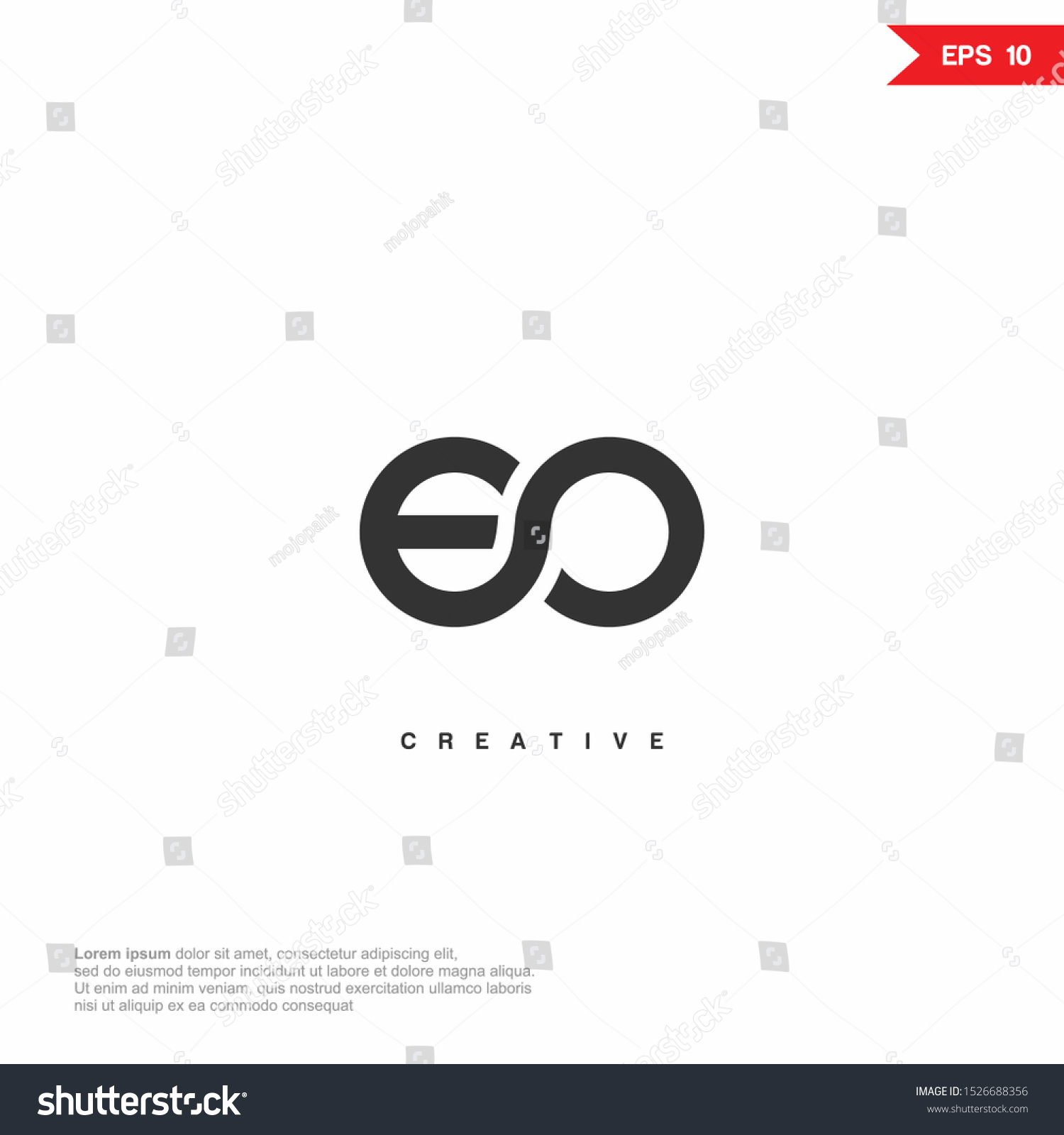 Letter Eo Infinity Logo Icon Monogram: เวกเตอร์สต็อก (ปลอดค่าลิขสิทธิ์ ...