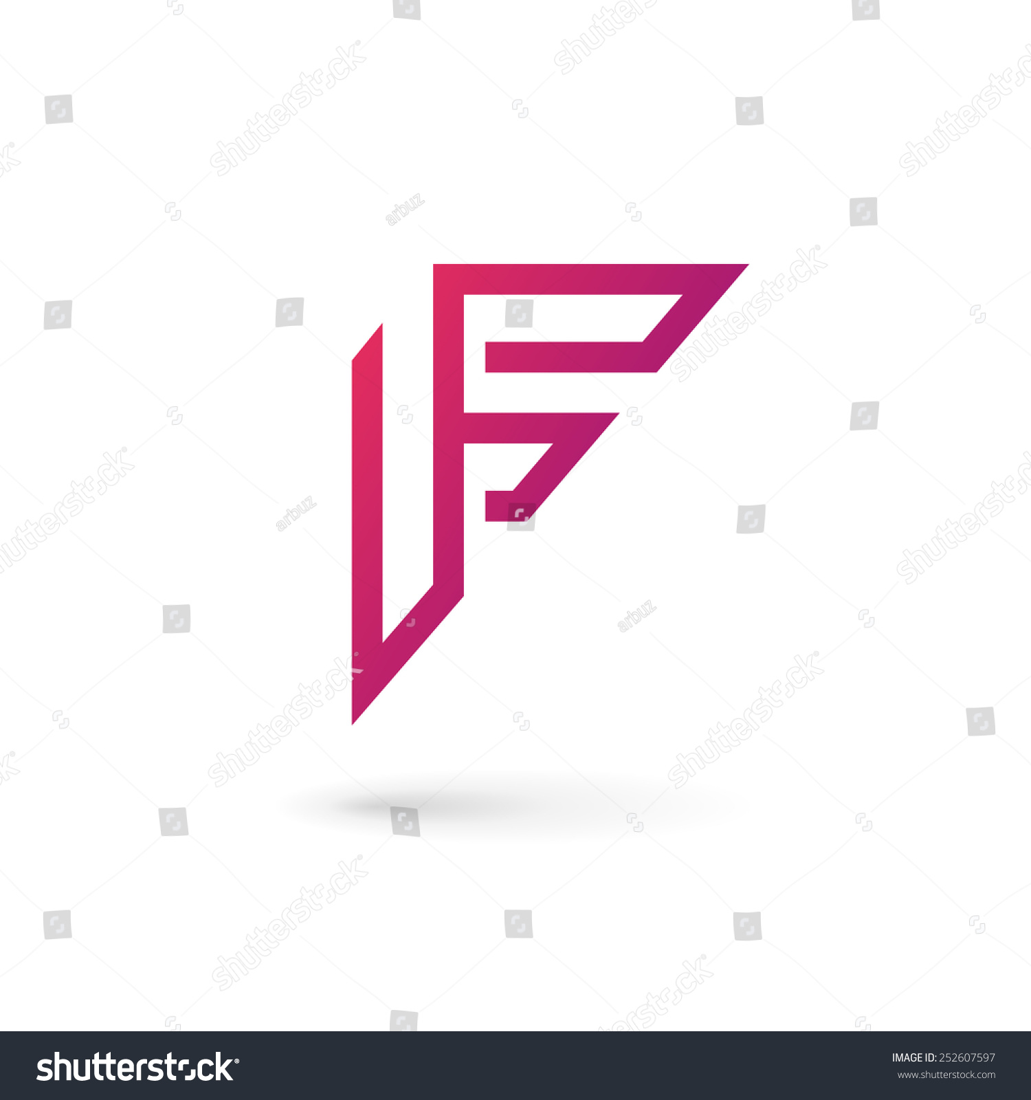 Letter F Logo Icon Design Template Stock Vector 252607597 - Shutterstock