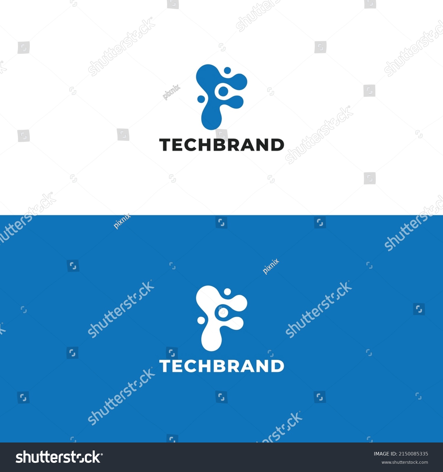 Letter F Technology Logo Design Vector Stock Vector (Royalty Free ...