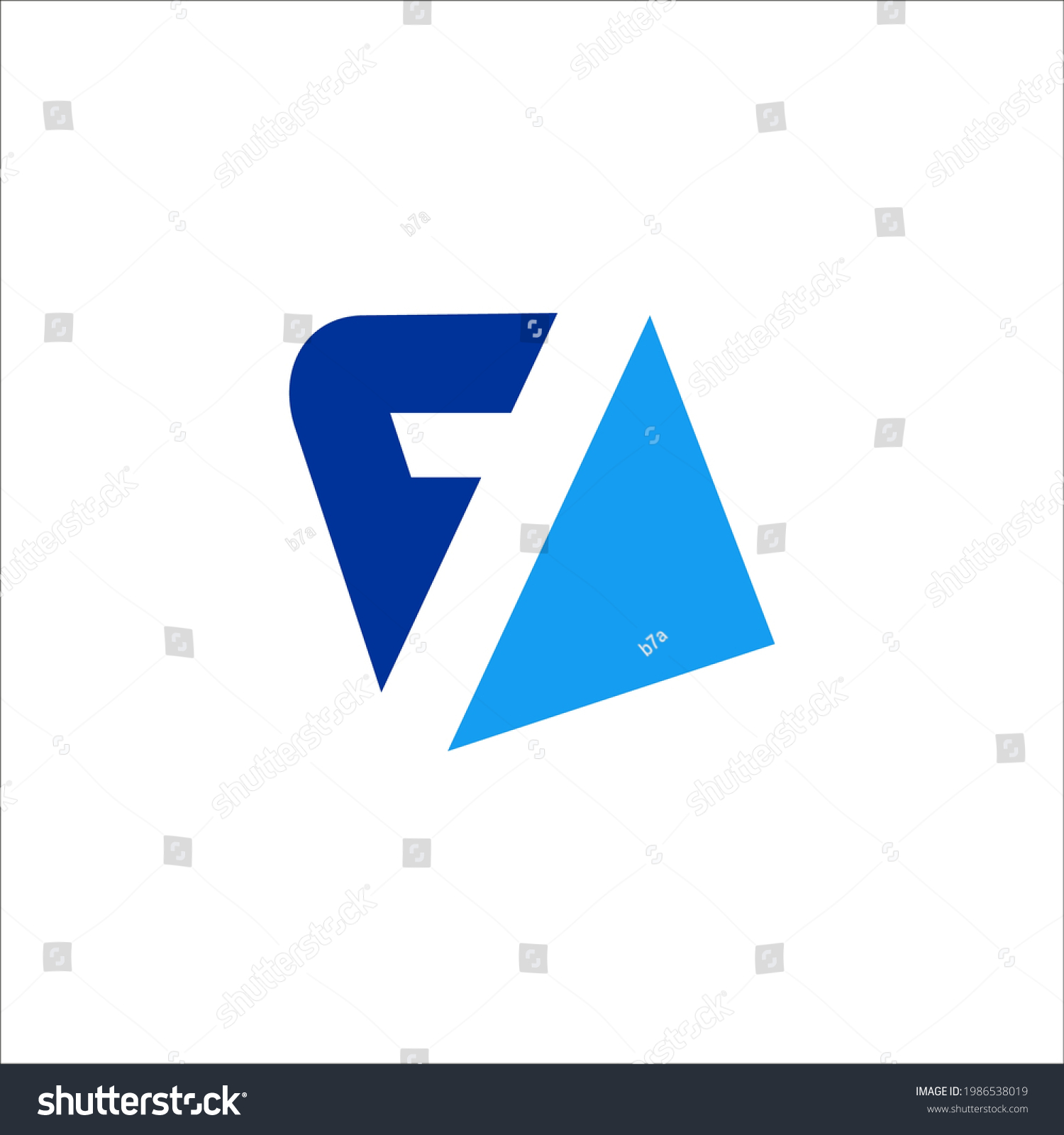 Letter Fa Logo Design Vector Sign Stock Vector (Royalty Free ...