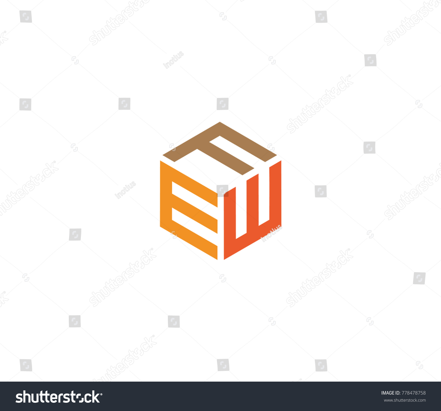Letter Few Logo Template Stock Vector (Royalty Free) 778478758 ...