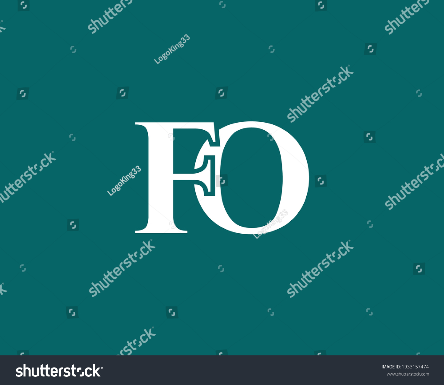 Letter Fo Logo Design Vector Template Stock Vector (Royalty Free ...