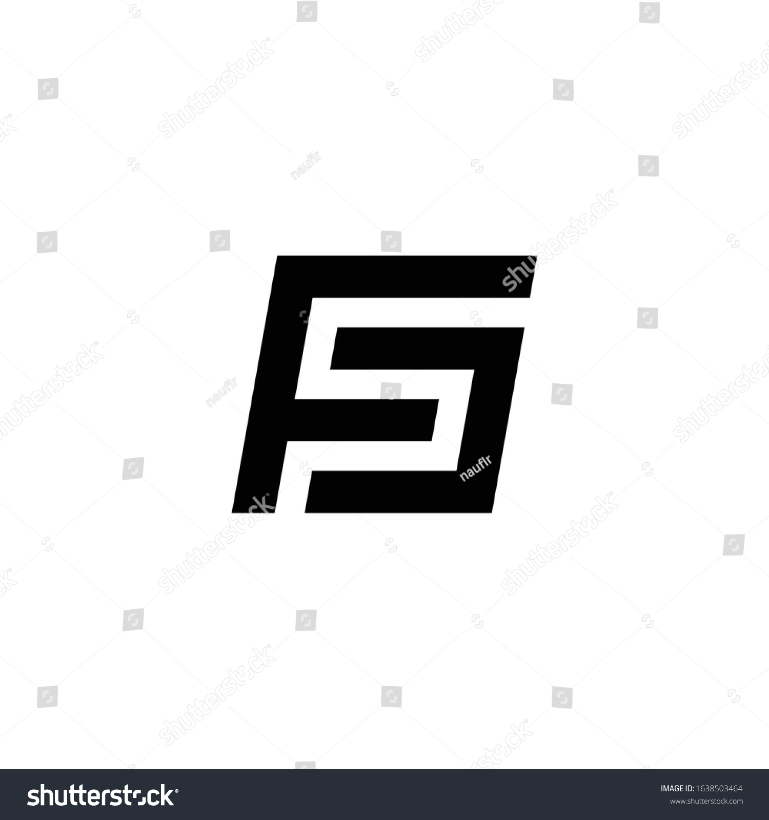 Letter Fs Logo Icon Vector Stock Vector (Royalty Free) 1638503464