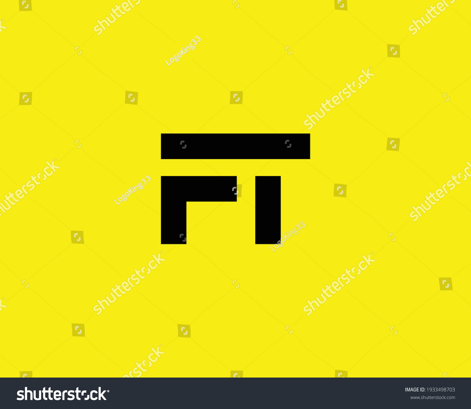 Letter Ft Logo Design Vector Template Stock Vector (Royalty Free ...