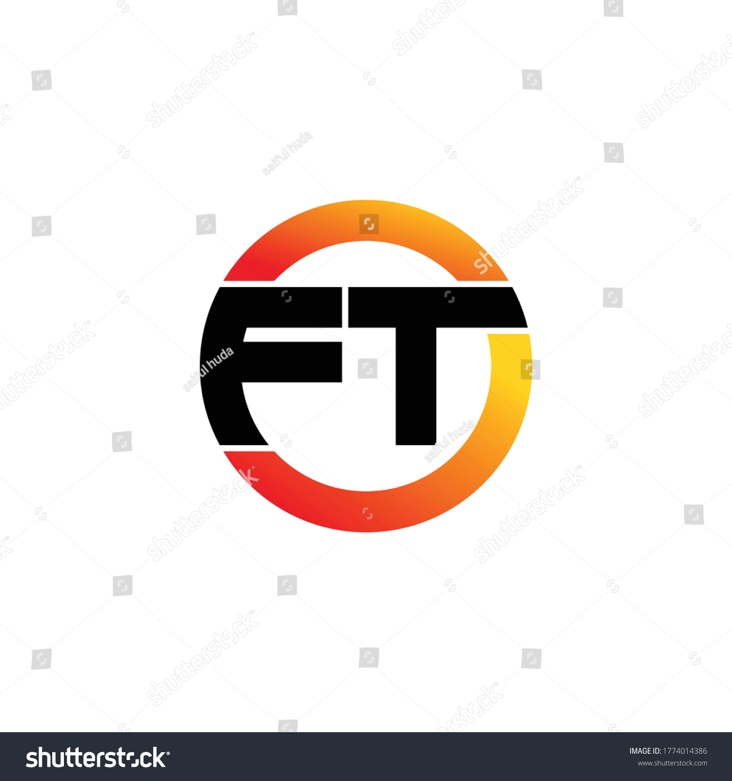 Letter Ft Logo Icon Design Vector Stock Vector (Royalty Free ...