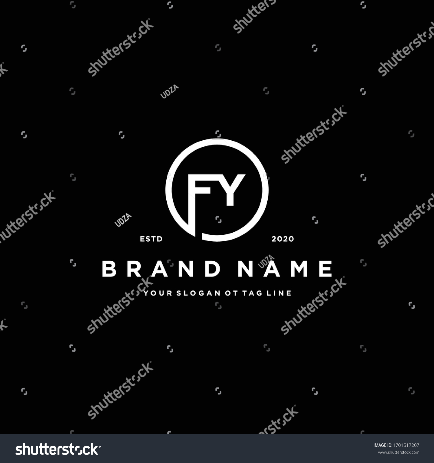 Letter Fy Logo Design Vector Template Stock Vector (Royalty Free ...