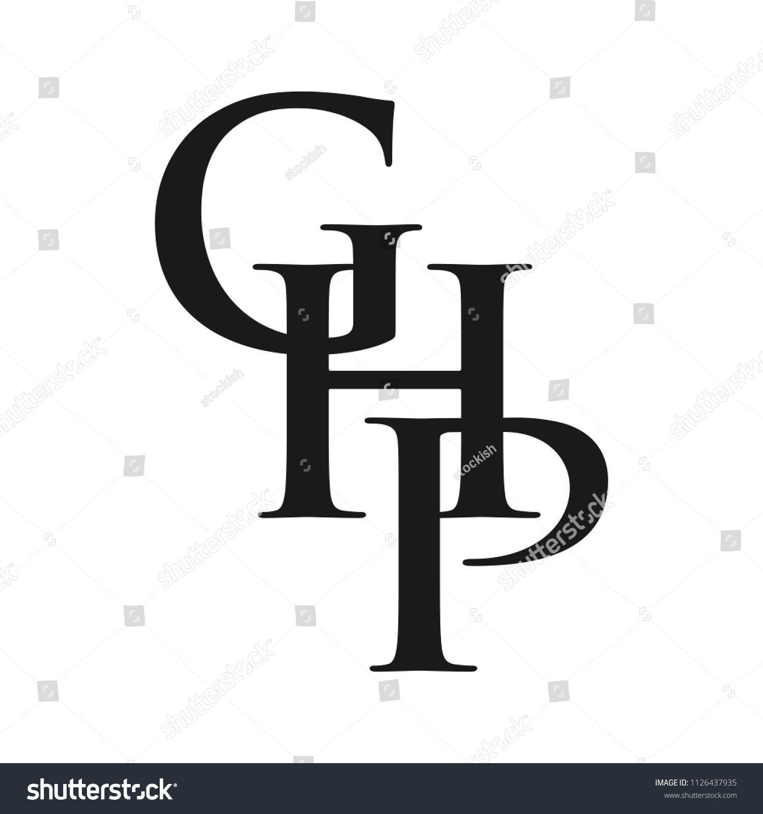 Letter G H P Vector Logo Stock Vector (Royalty Free) 1126437935 ...