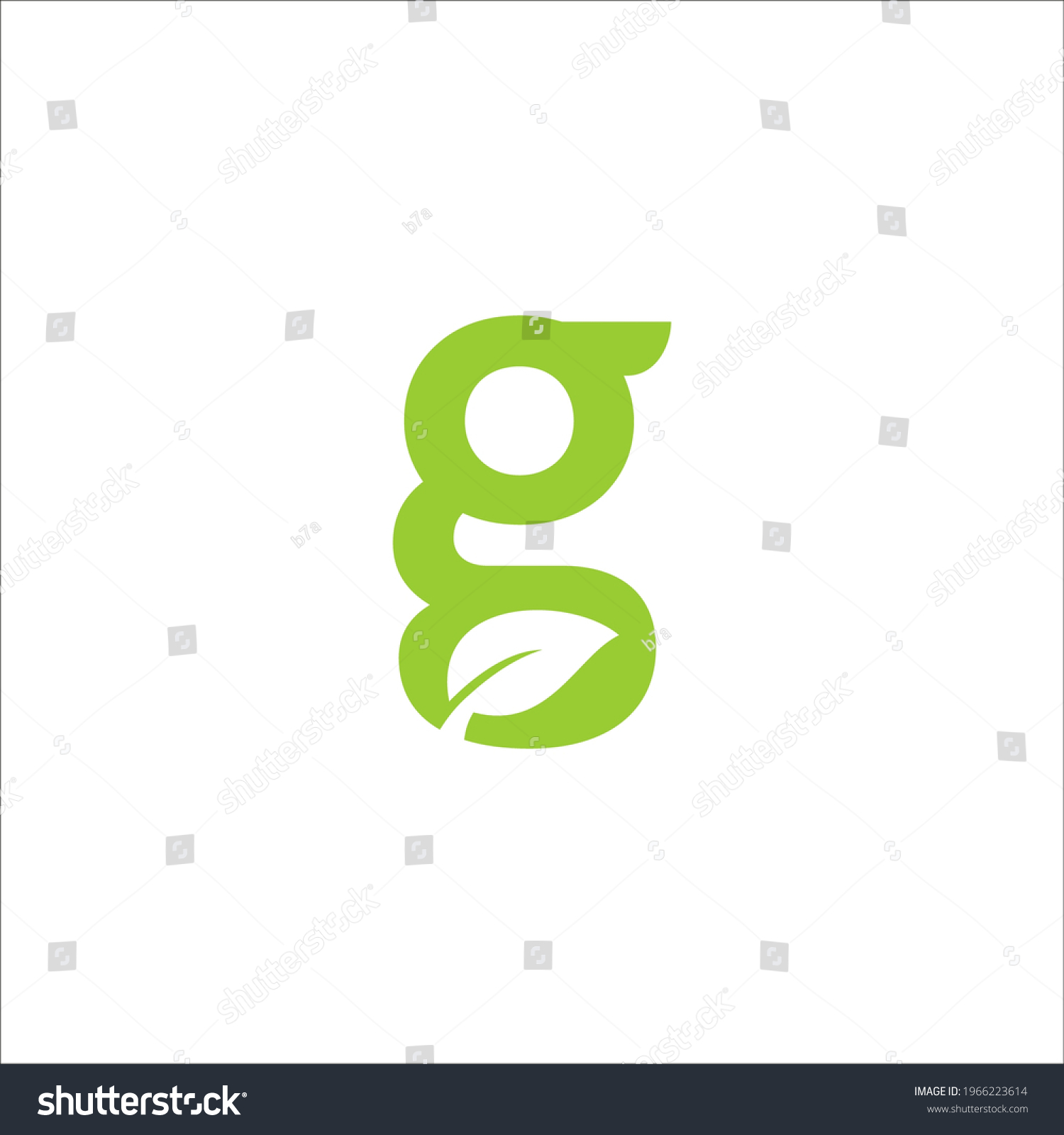 Letter G Leaf Logo Concept Vector Stock Vector (Royalty Free ...