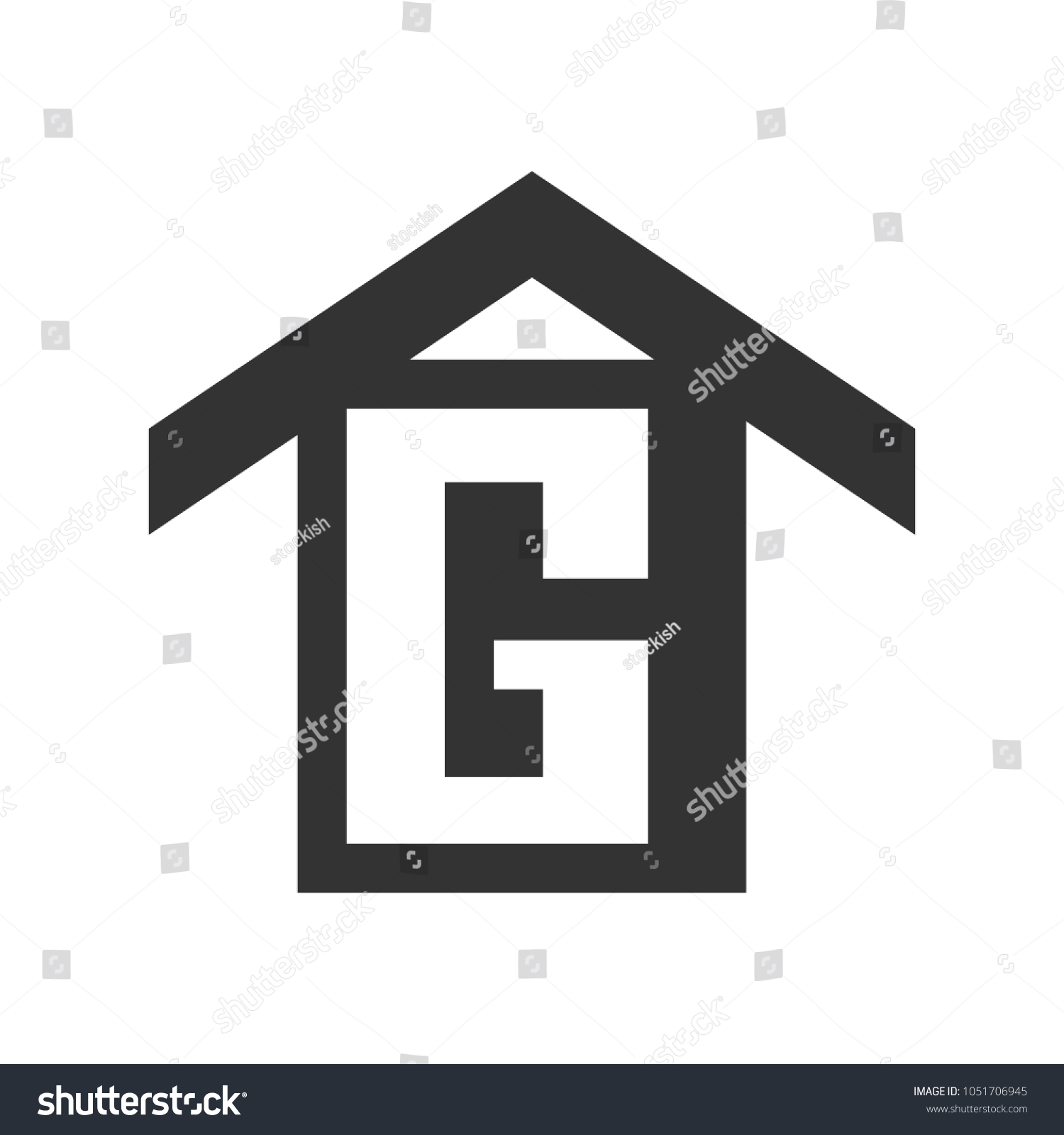 Letter G Vector Logo Stock Vector (Royalty Free) 1051706945