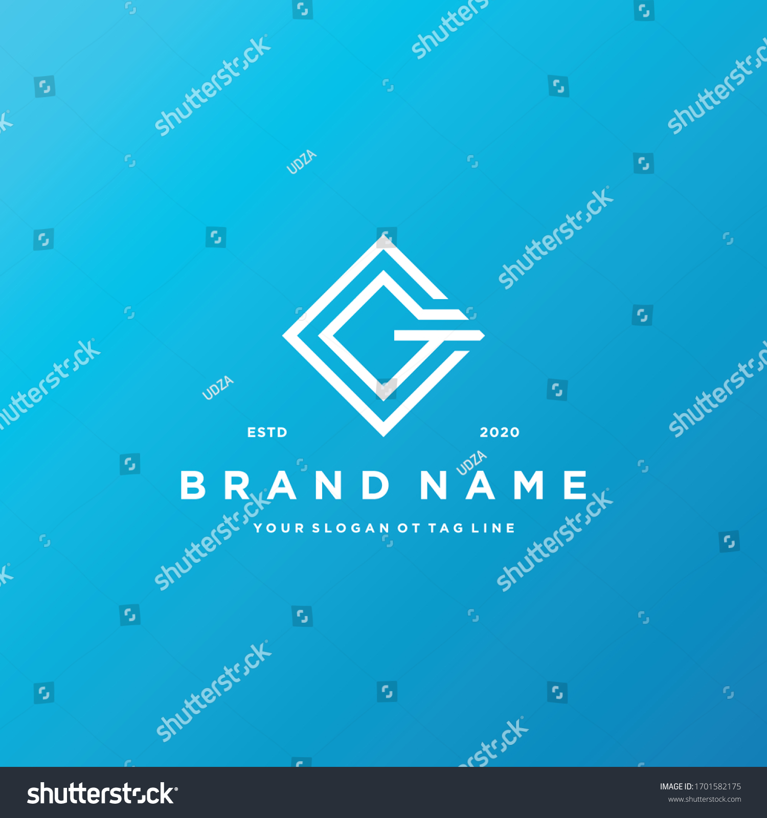 Letter Gc Logo Design Vector Template Stock Vector (Royalty Free ...