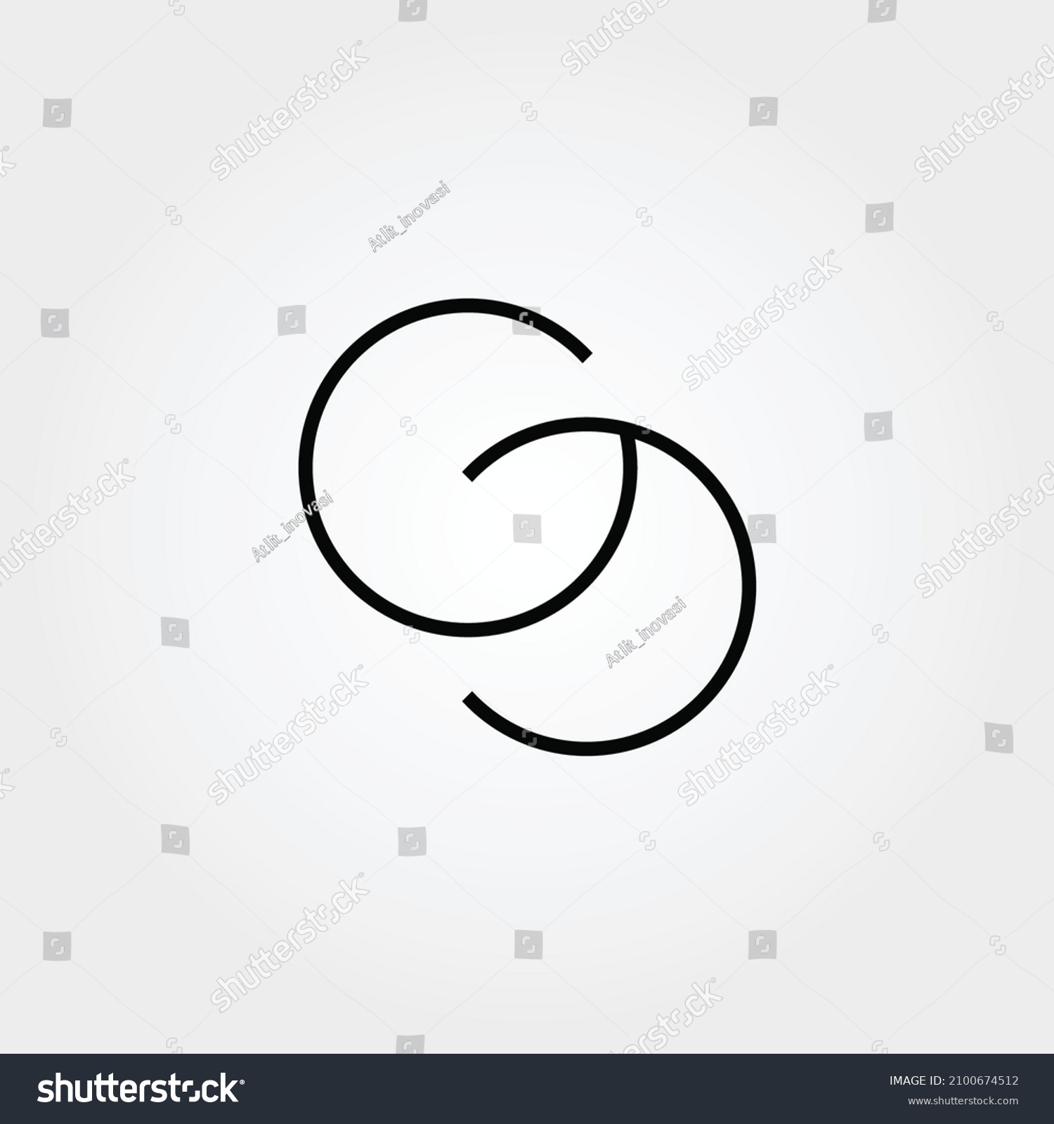 Letter Gc Vector Design Illustrations Stock Vector (Royalty Free ...