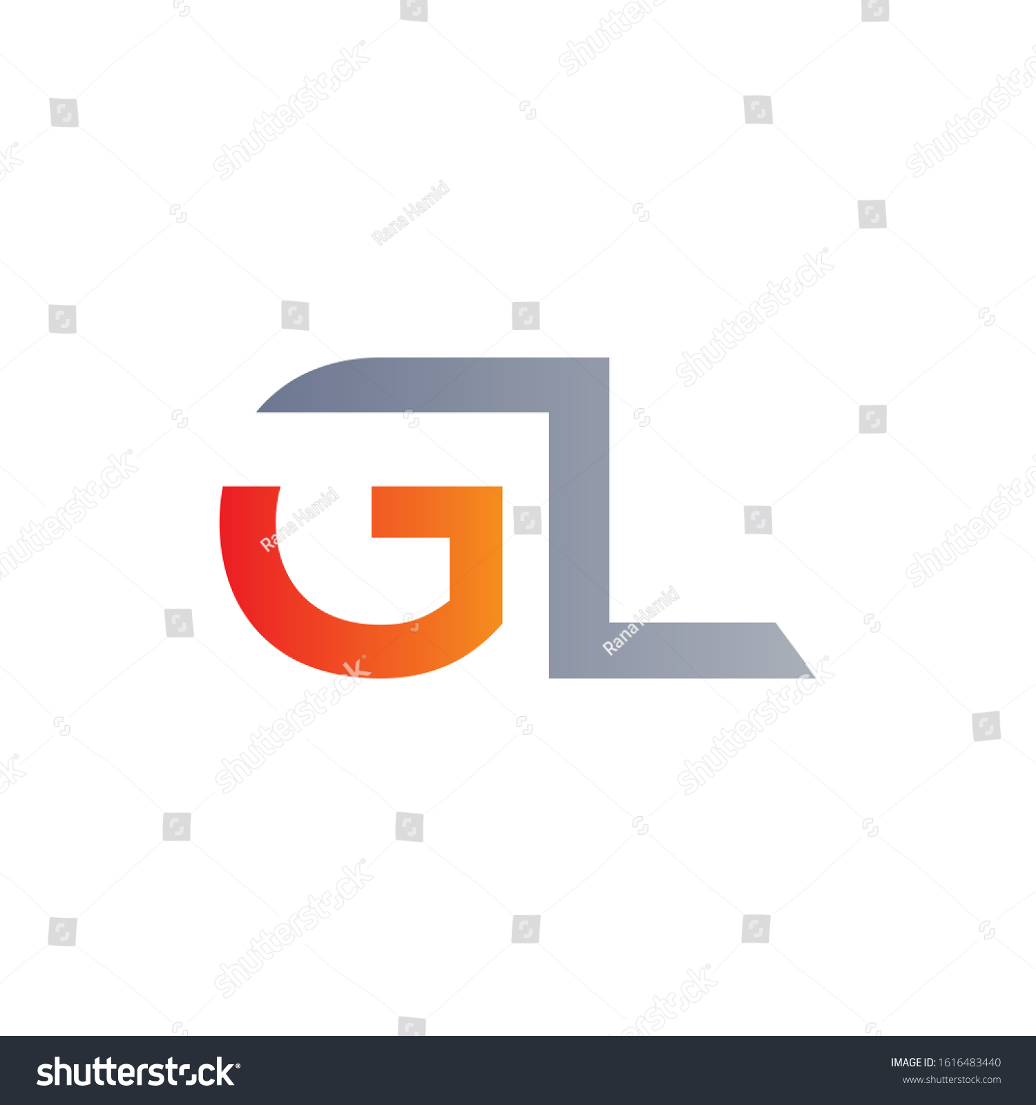Letter Gl Logo Design Linked Vector: vector de stock (libre de regalías ...