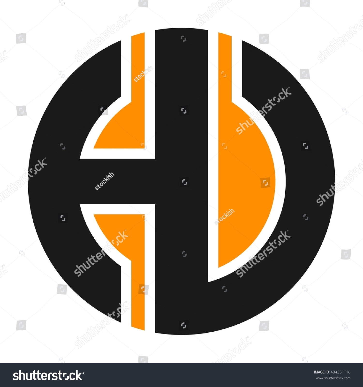 Letter H U Logo Vector Stock Vector (Royalty Free) 404351116 | Shutterstock