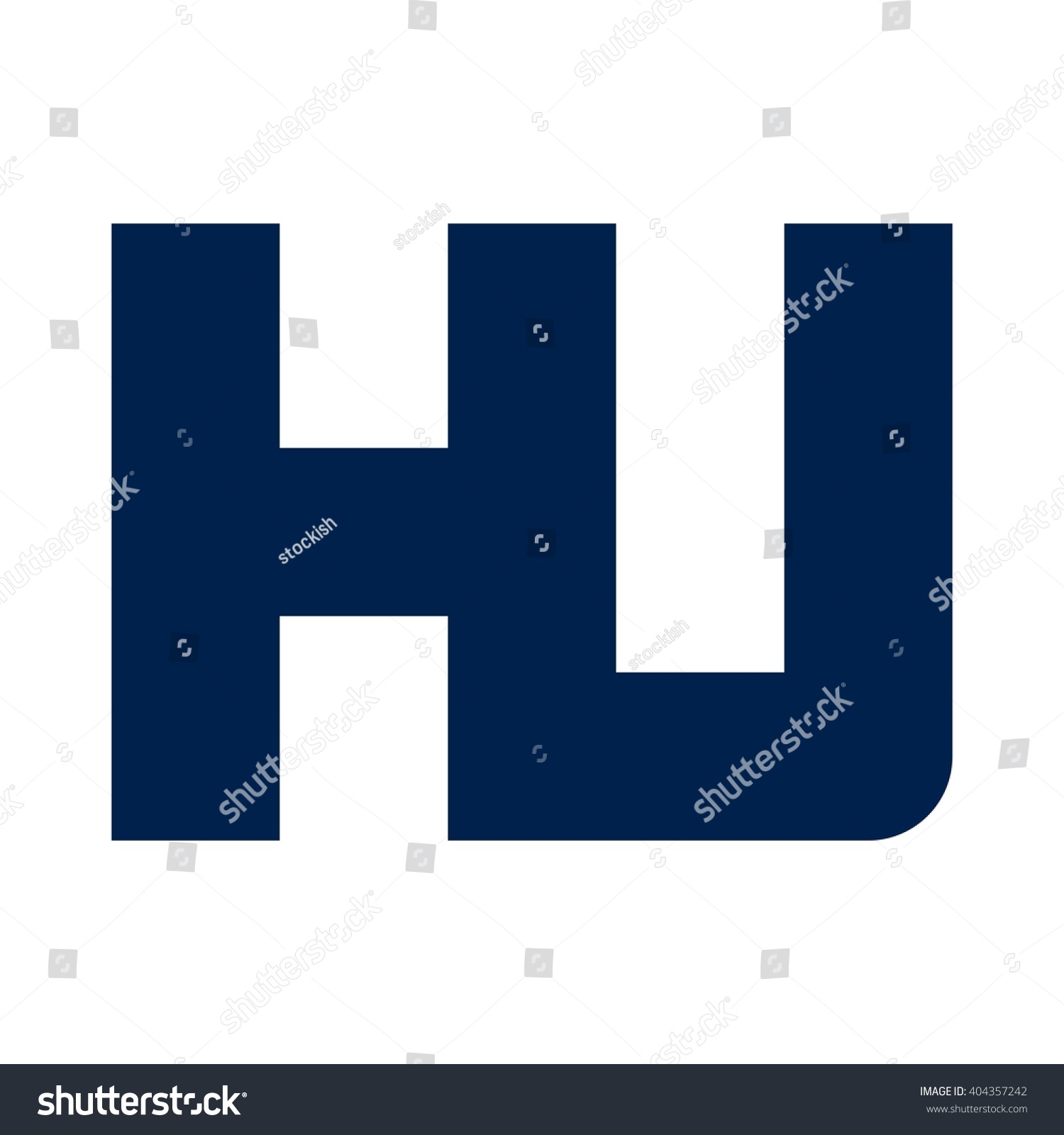 Letter H U Logo Vector Stock Vector (Royalty Free) 404357242 | Shutterstock