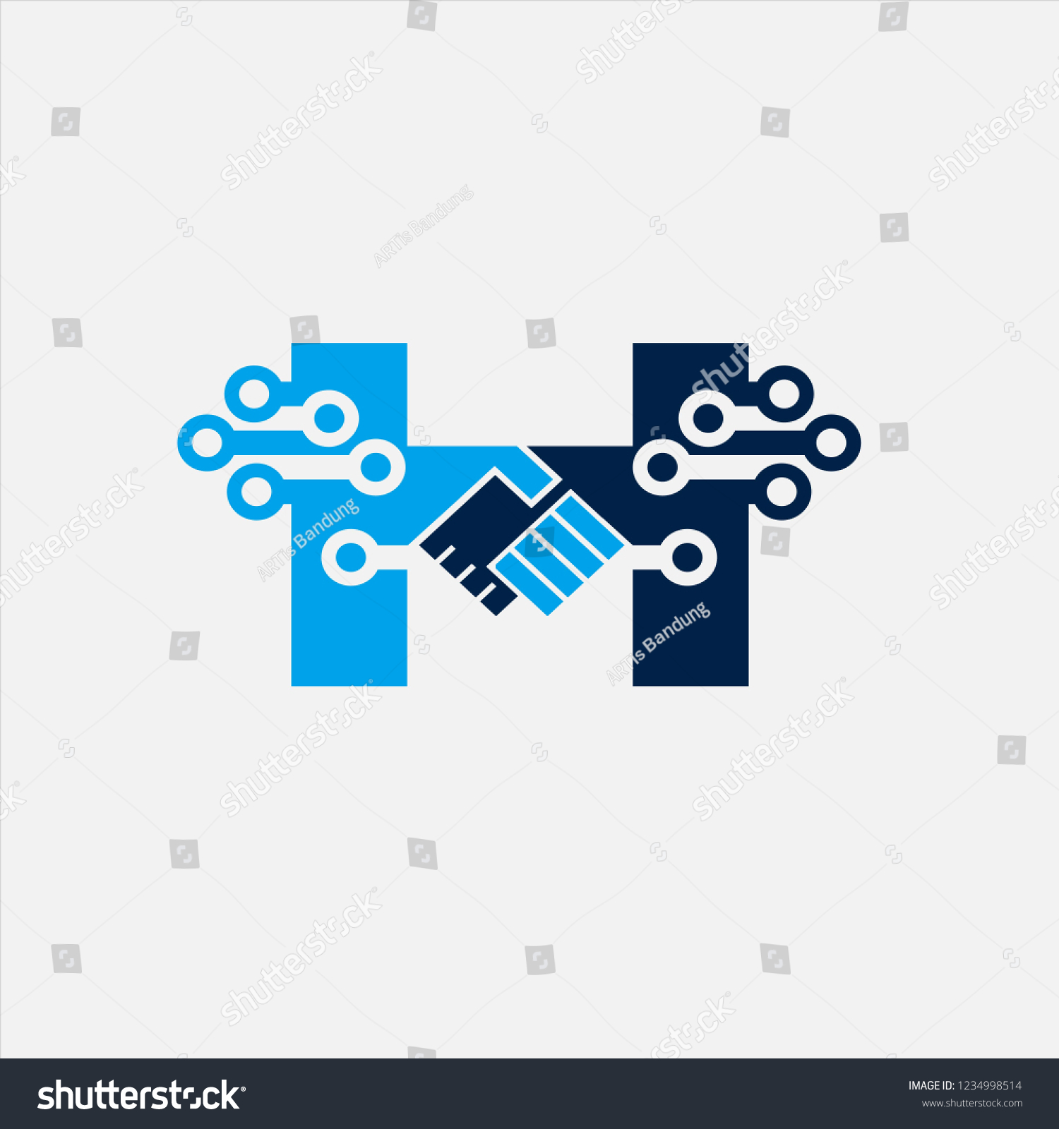 Letter H Handshake Stock Vector (Royalty Free) 1234998514 | Shutterstock
