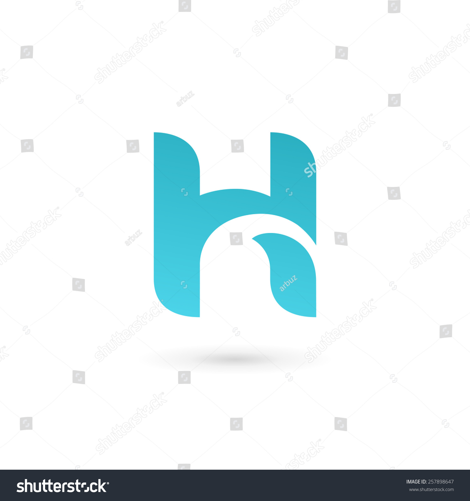 Letter H Logo Icon Design Template Stock Vector (Royalty Free ...