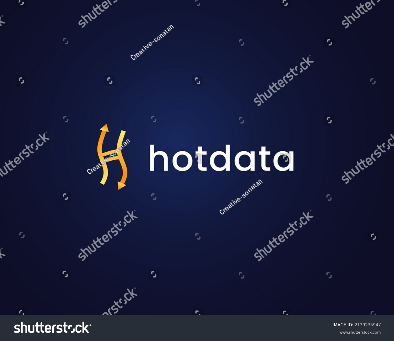 Letter H Data Sign Logo Design Stock Vector (Royalty Free) 2139235947 ...
