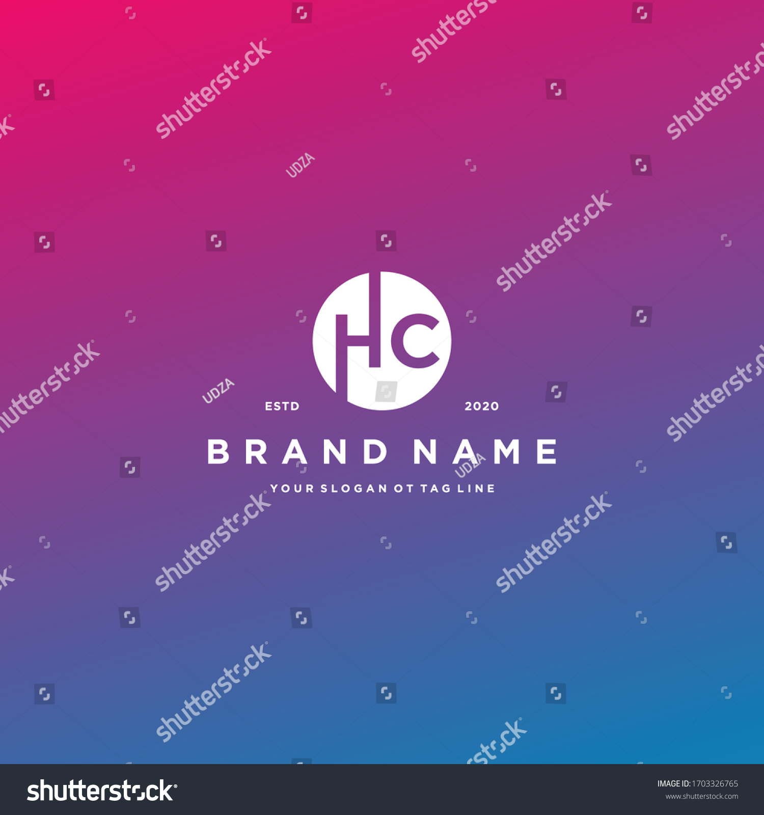 Letter Hc Logo Design Vector Template: เวกเตอร์สต็อก (ปลอดค่าลิขสิทธิ์ ...