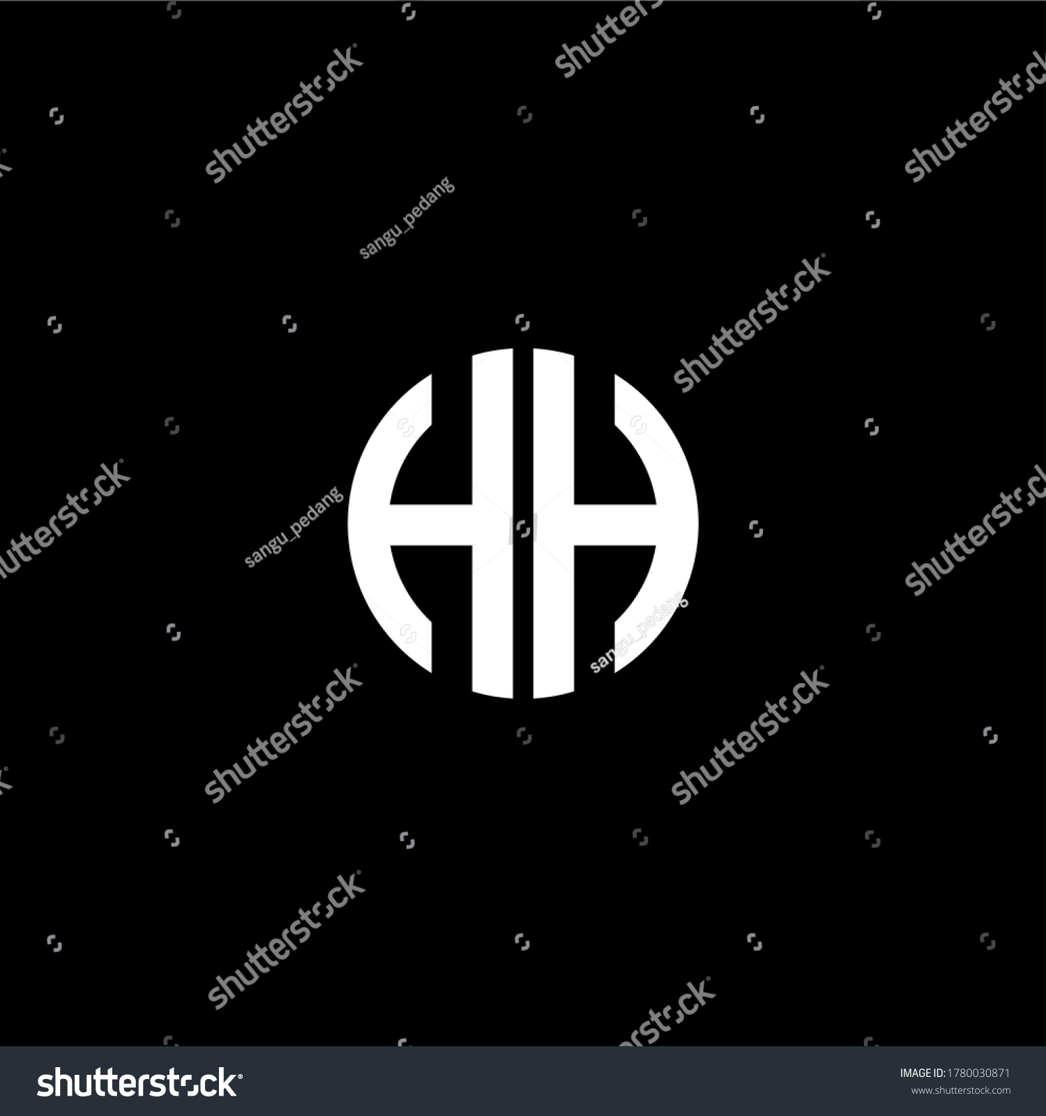 Letter Hh Initial Logo Design Vector Stock Vector (Royalty Free ...