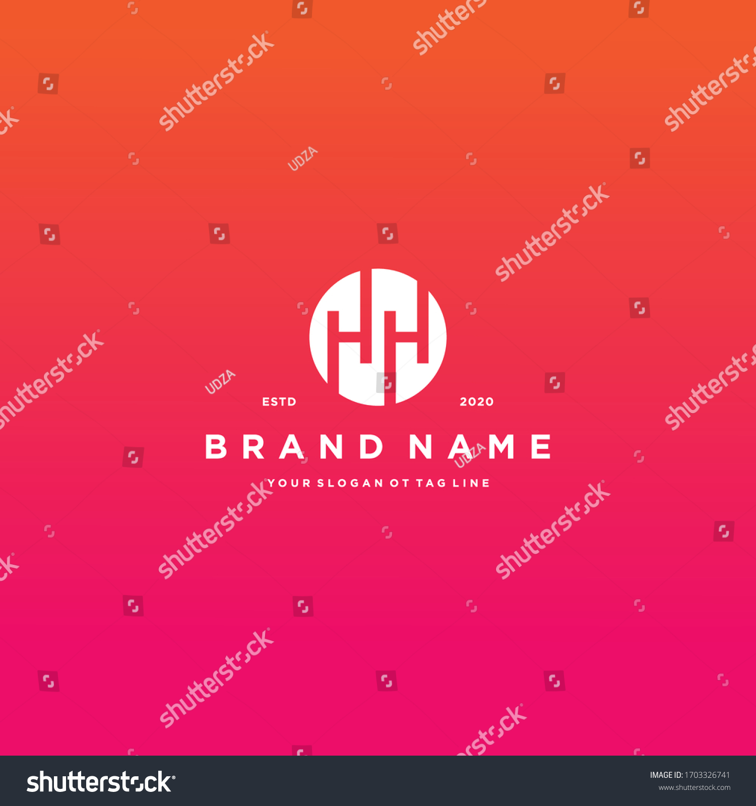 Letter Hh Logo Design Vector Template Stock Vector (Royalty Free ...