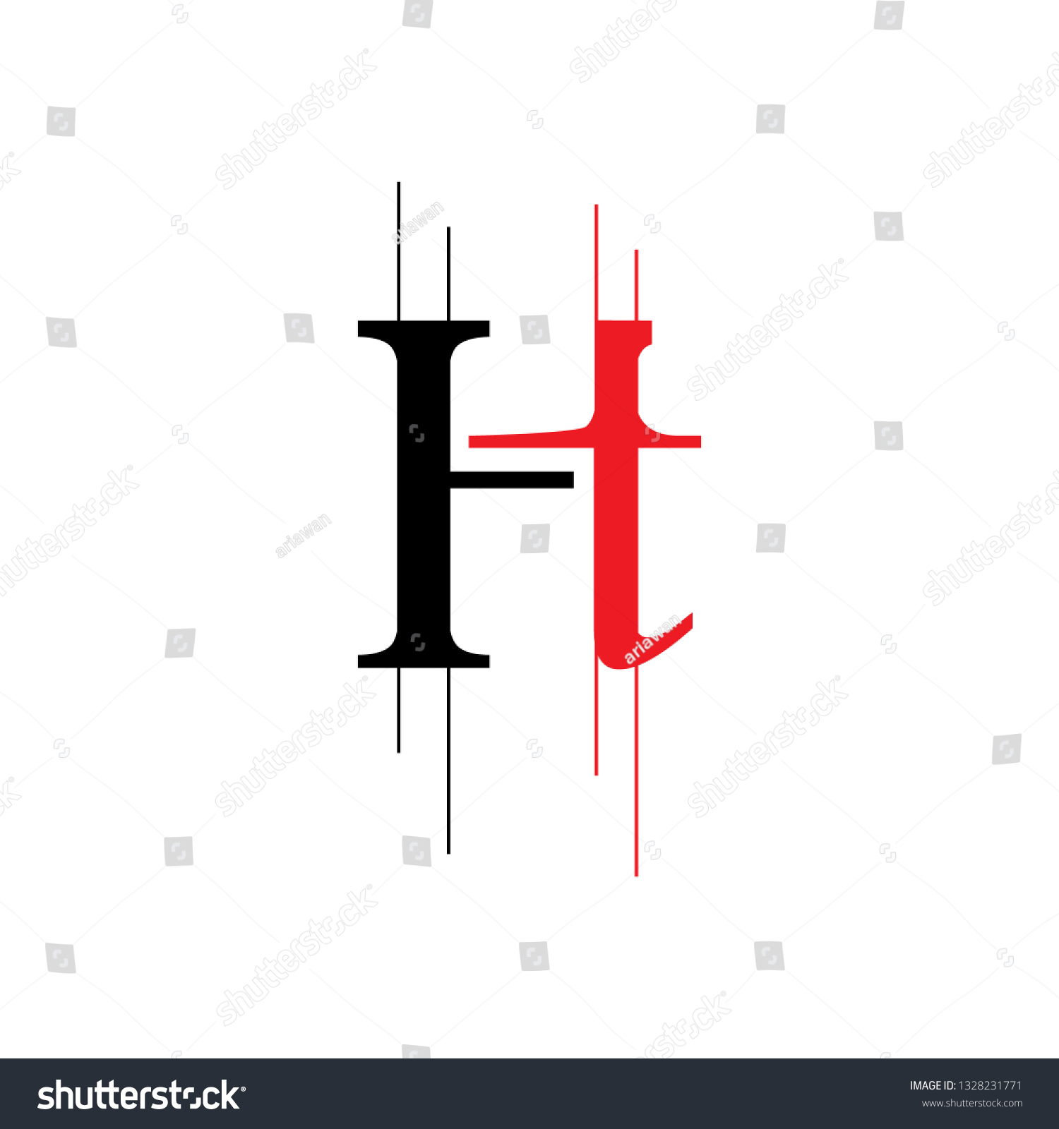 Letter Ht Logo Vector Stock Vector (Royalty Free) 1328231771 | Shutterstock