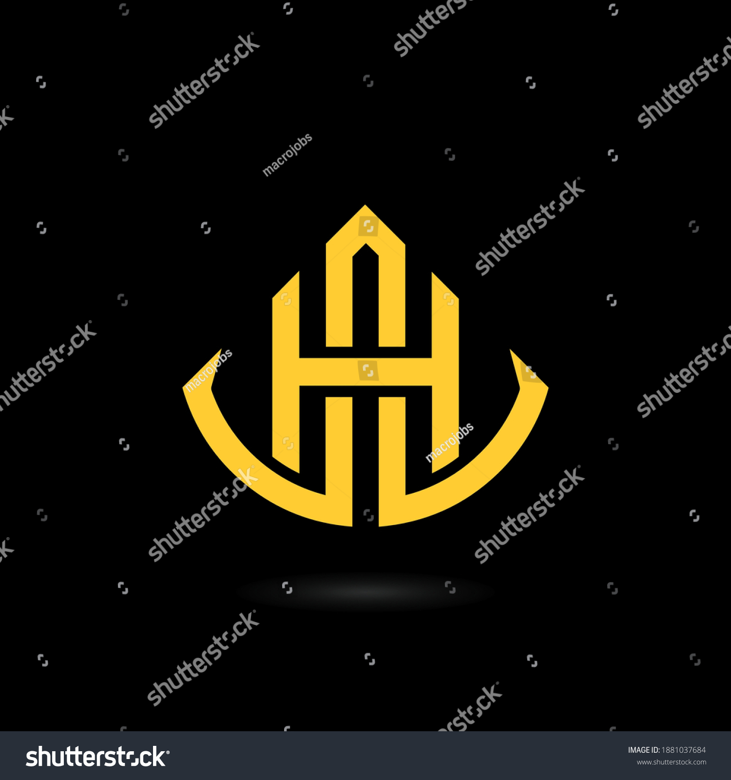 Letter Ht Logo Vector Vector Illustrator Stock Vector (Royalty Free ...