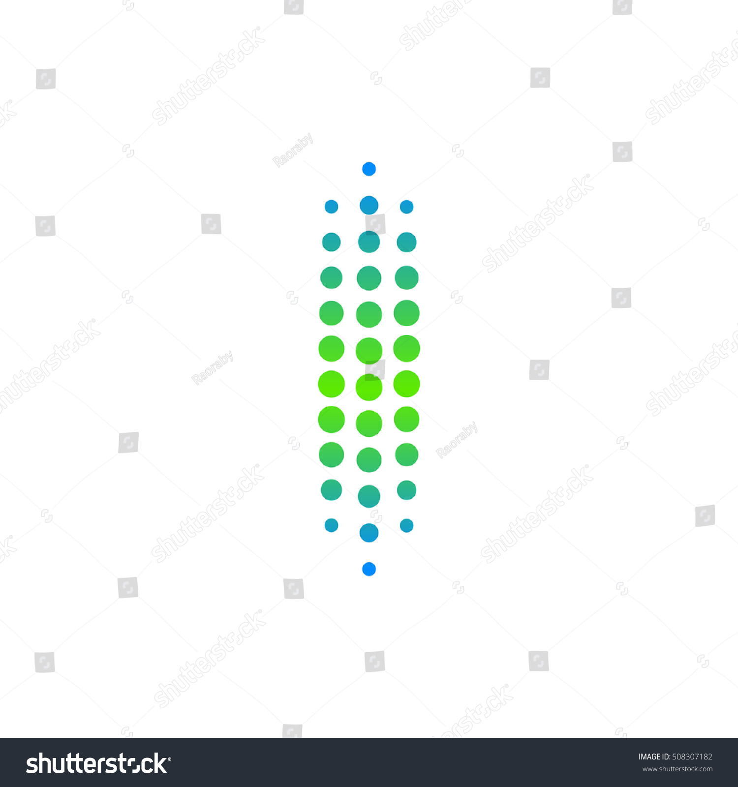 Letter Logodots Logodotted Shape Logotype Vector Stock Vector (Royalty ...