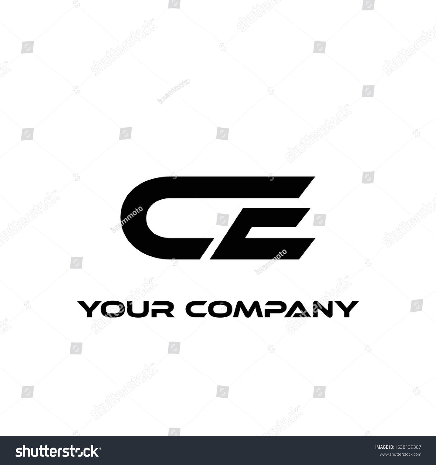 Letter Icon Logo Vector Black Stock Vector (Royalty Free) 1638139387 ...