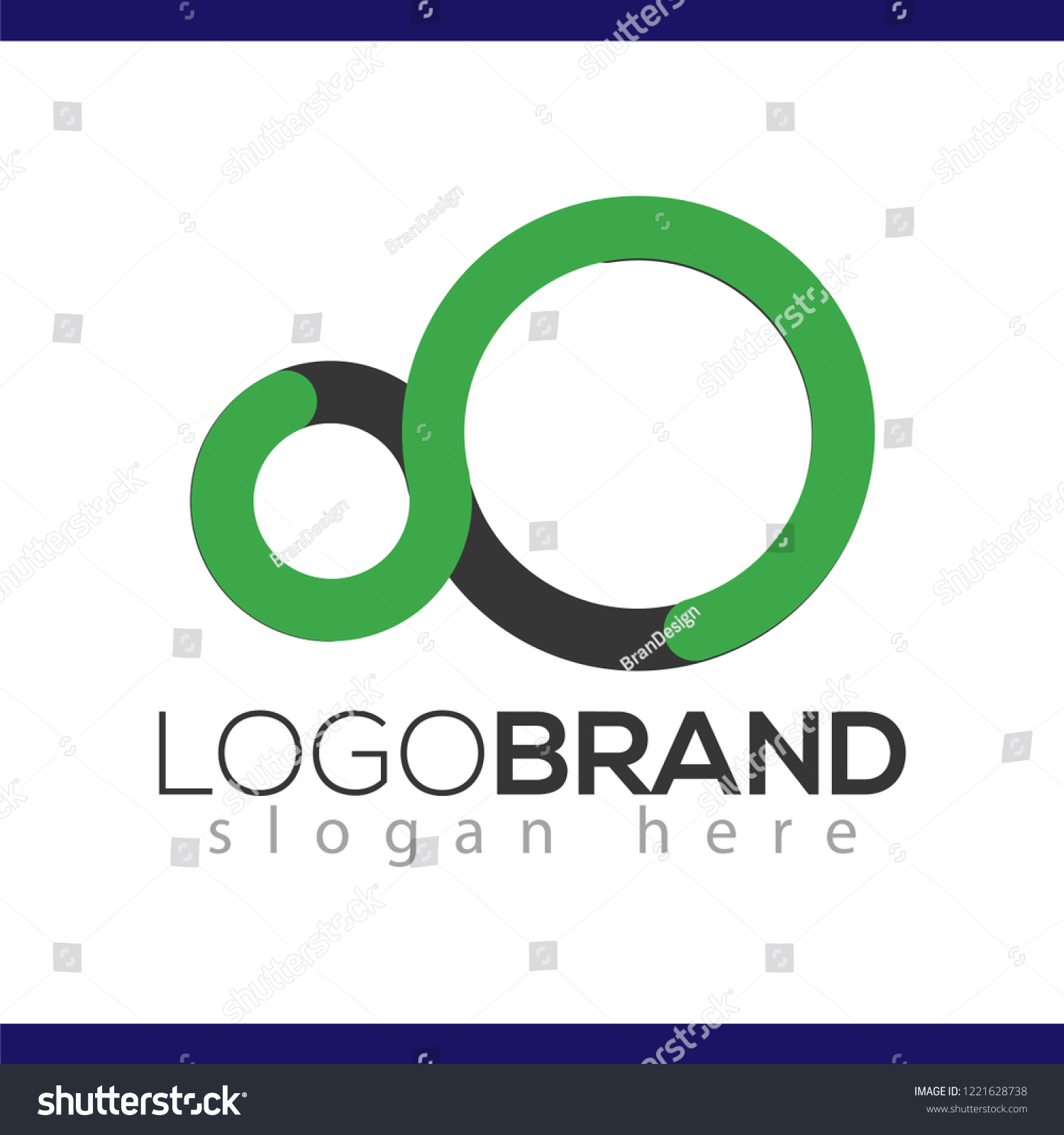 Letter Infinity Logo Vector Element Letter: vector de stock (libre de ...