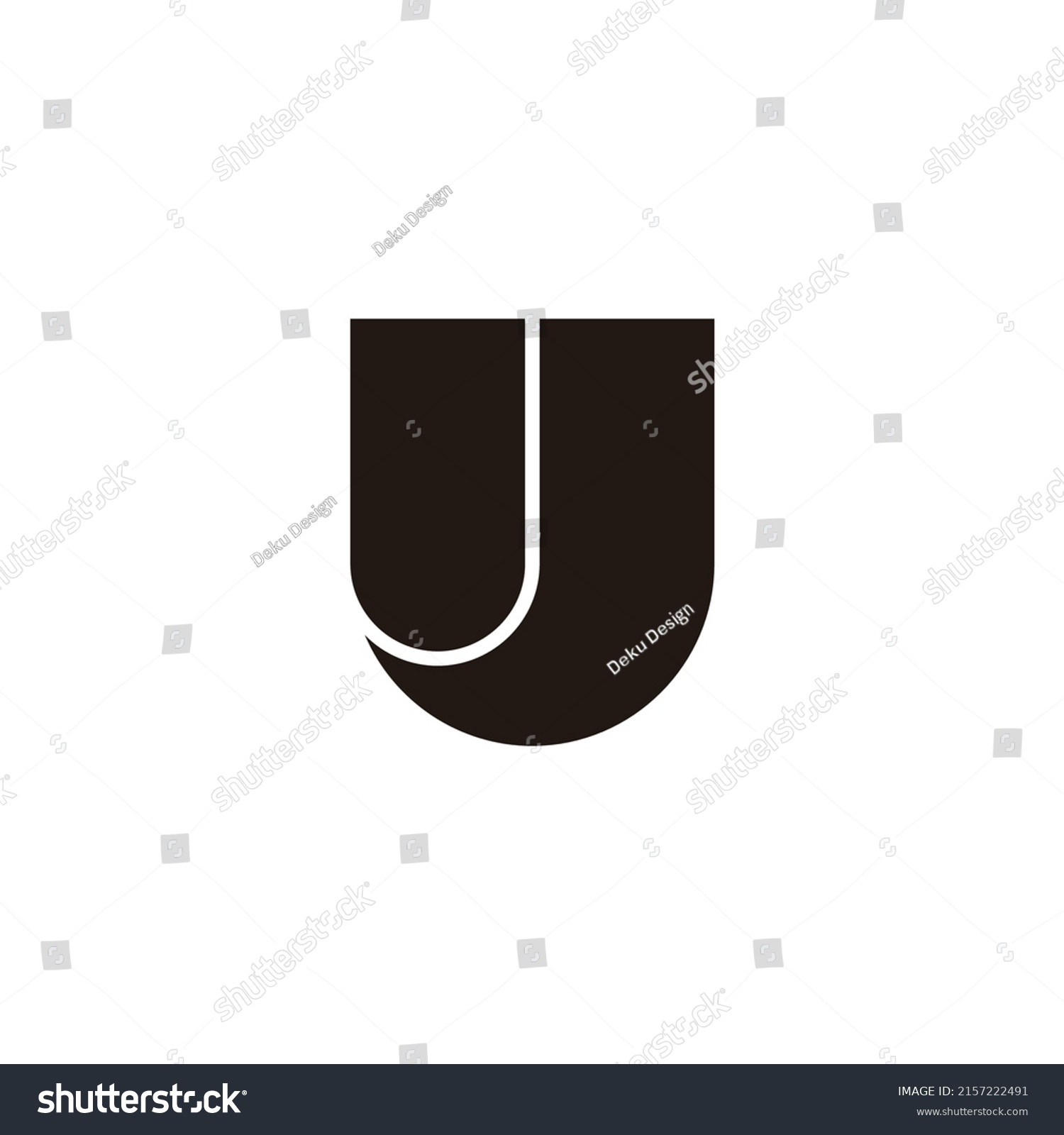 Letter J Shield Geometric Symbol Simple Stock Vector (Royalty Free ...