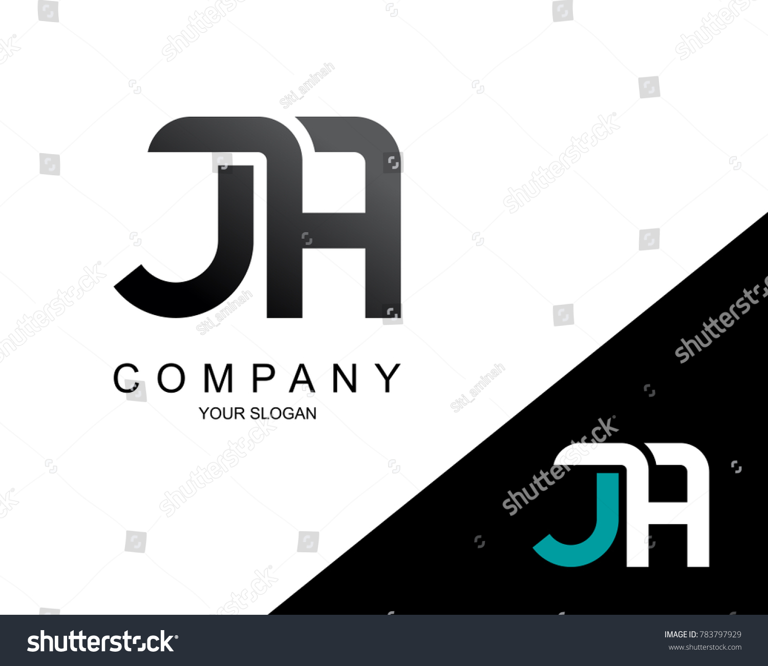 Letter Ja Logo Icon Design Template Stock Vector (Royalty Free) 783797929