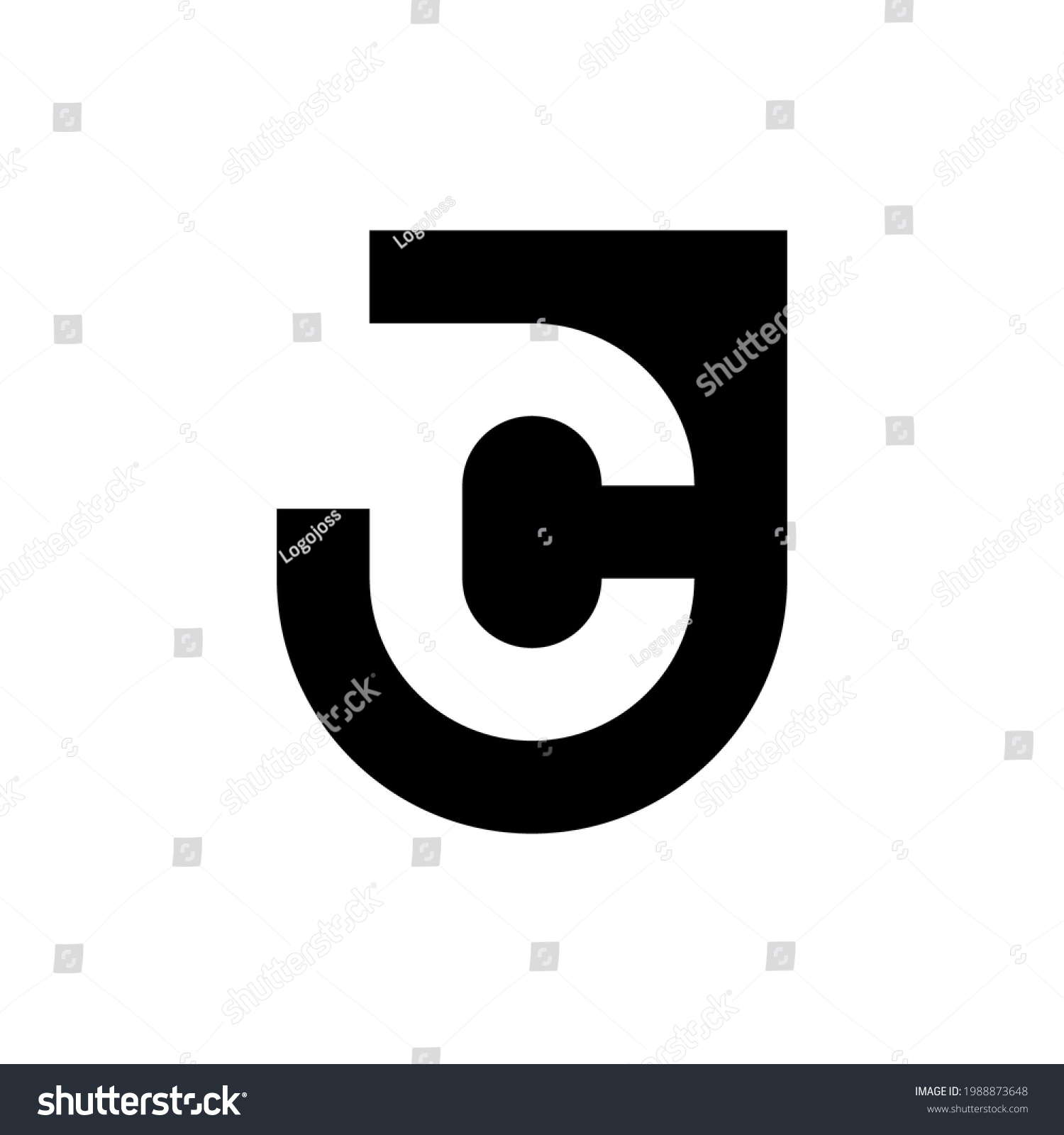 Letter Jc Initial Logo Template Stock Vector (Royalty Free) 1988873648 ...