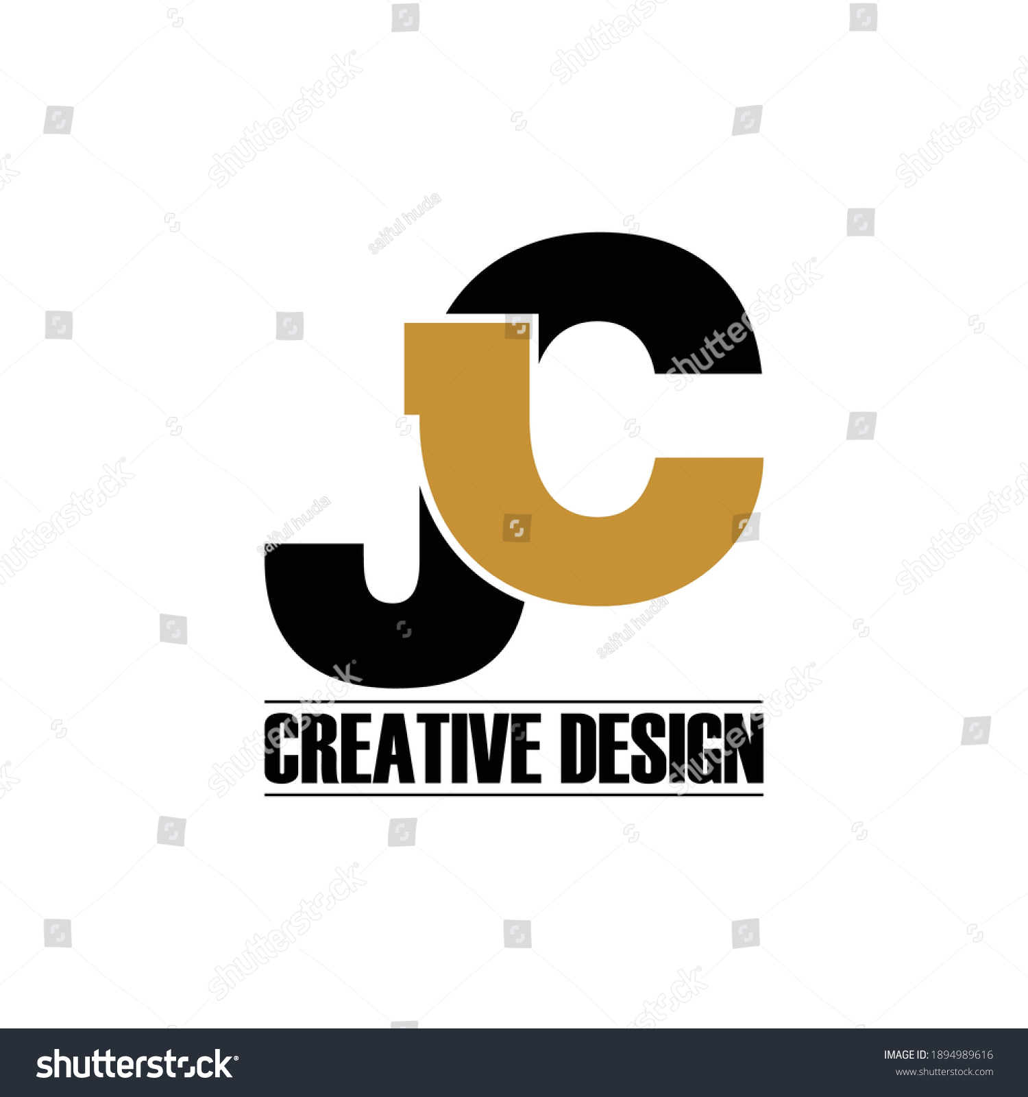 Letter Jc Simple Logo Design Vector: เวกเตอร์สต็อก (ปลอดค่าลิขสิทธิ์ ...