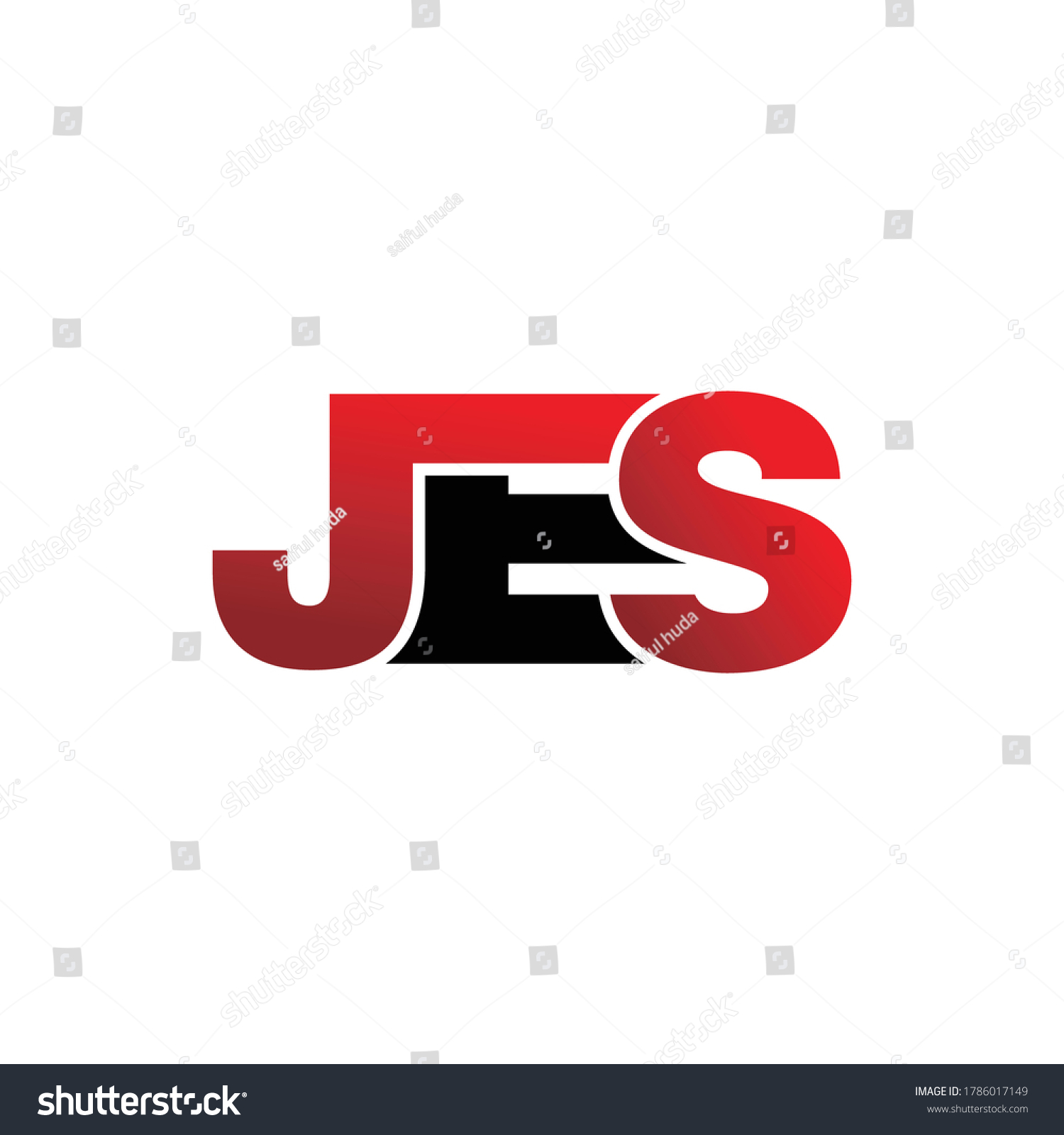Letter Jes Simple Logo Design Vector Stock Vector (Royalty Free ...