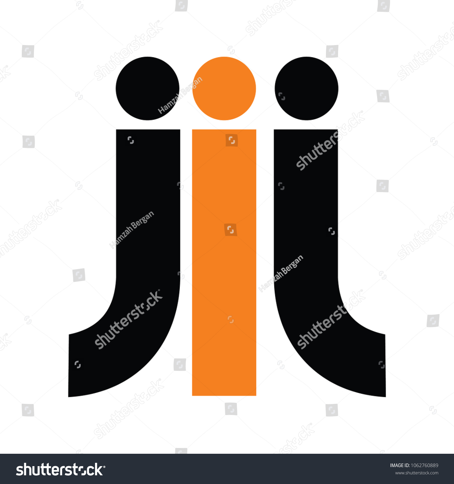 Letter Jij Logo Stock Vector (Royalty Free) 1062760889