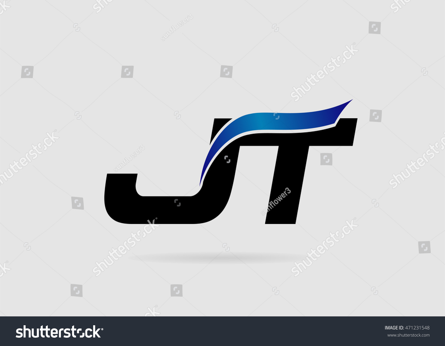 Letter Jt Logo Stock Vector 471231548 - Shutterstock