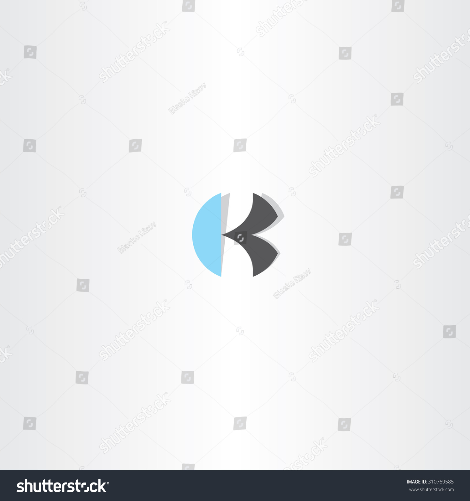 Letter K Circle Logo Sign Element Stock Vector (Royalty Free) 310769585