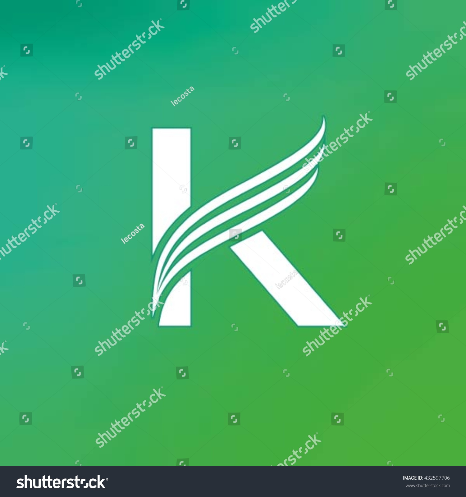 Letter K Logo Design Template Stock Vector 432597706 - Shutterstock