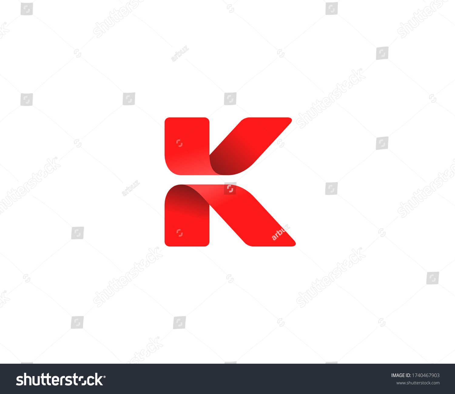 Letter K Logo Icon Design Template Stock Vector (Royalty Free) 1740467903