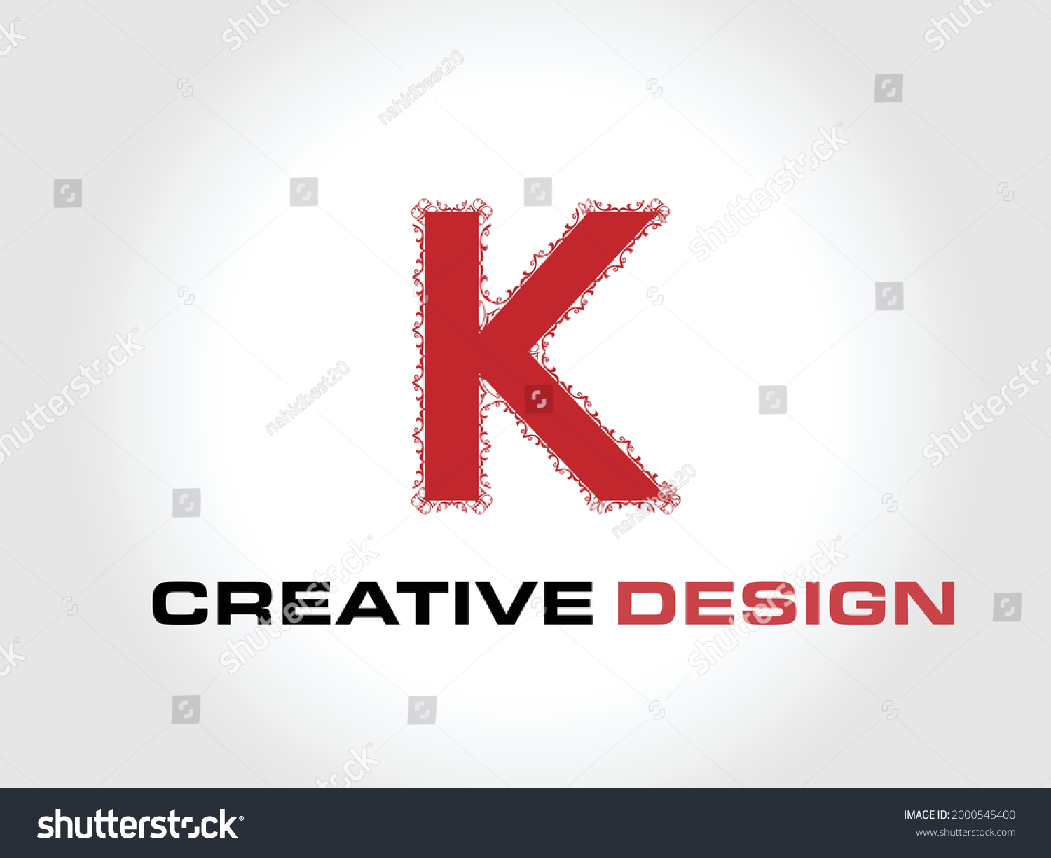 Letter K Simple Logo Icon Design Stock Vector (Royalty Free) 2000545400 ...