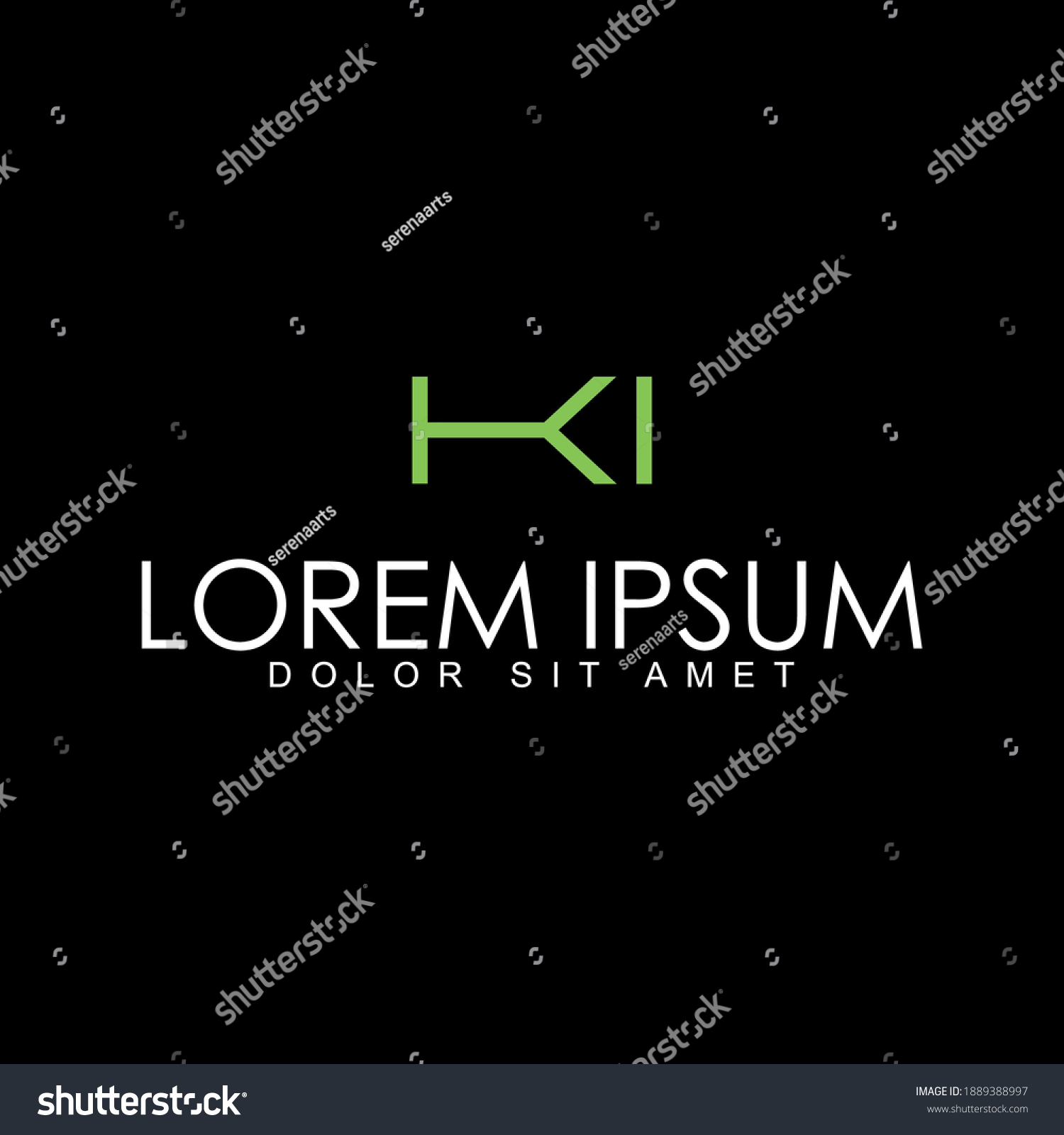 Letter Ki Logo Design Vector Template Stock Vector (Royalty Free ...