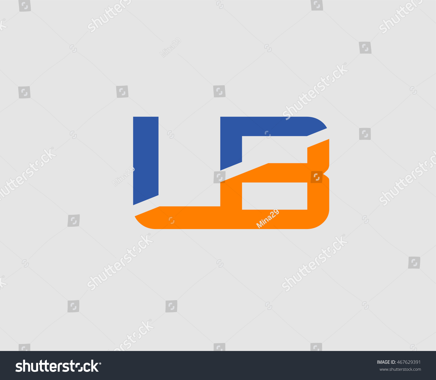 Letter L B Logo Vector Stock Vector (Royalty Free) 467629391 | Shutterstock