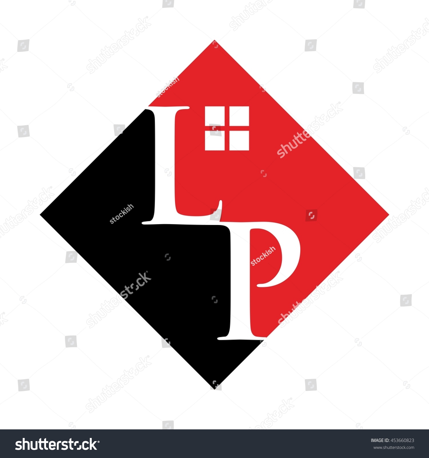 Letter L P Logo Vector Stock Vector (Royalty Free) 453660823